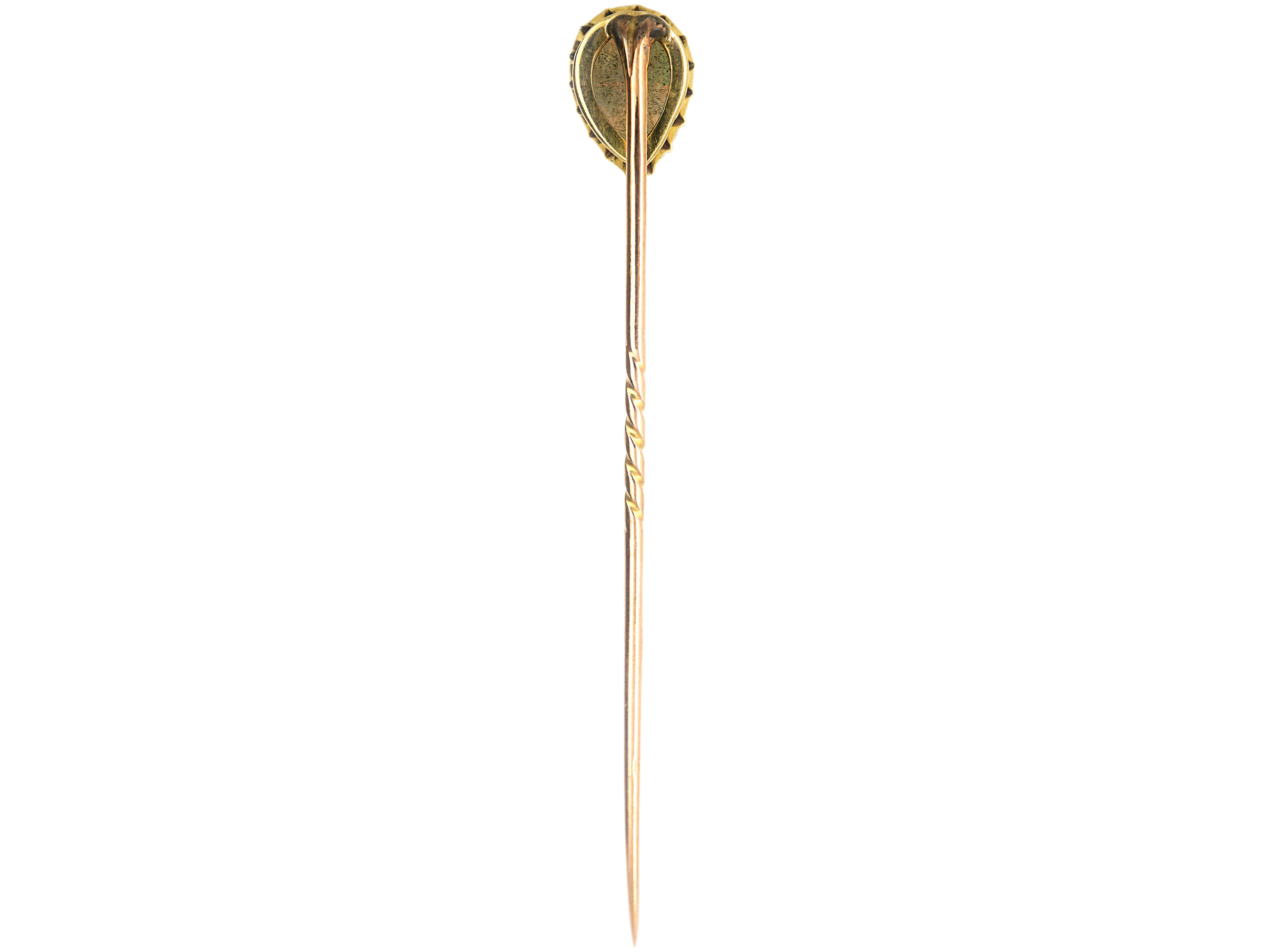 Edwardian 15ct Gold & Pear Shaped Opal Tie Pin (734N) | The Antique ...