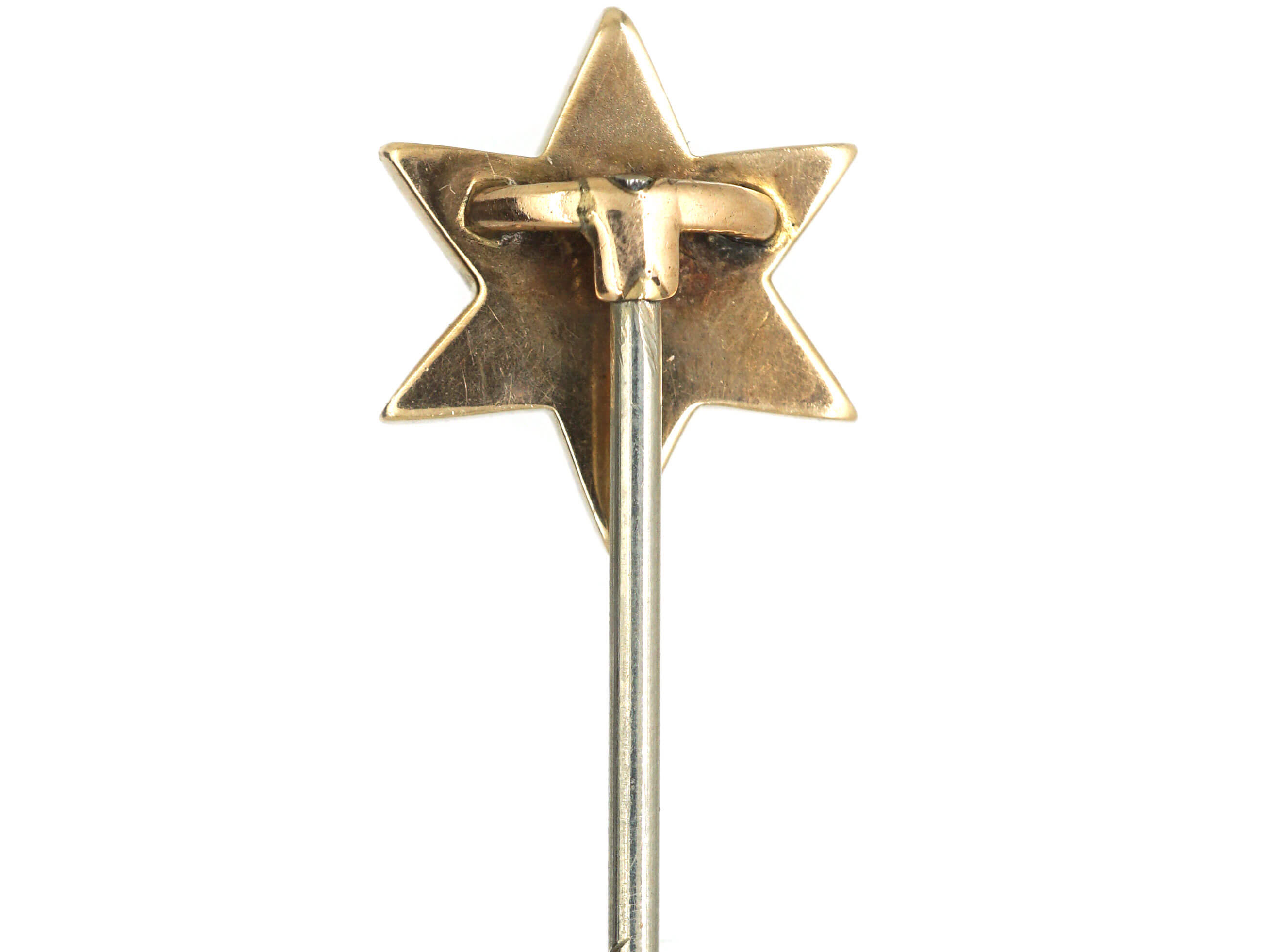 Edwardian 9ct Gold Star Masonic Tie Pin (736N) | The Antique Jewellery ...