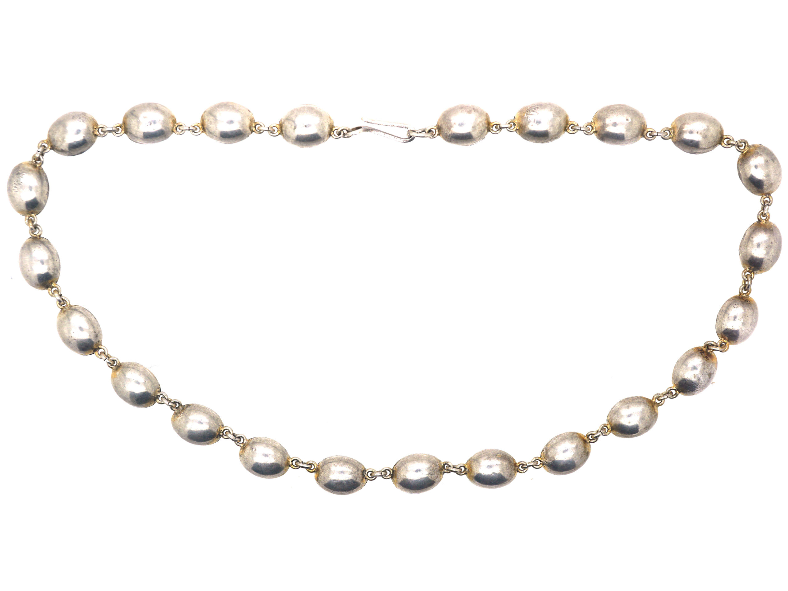 Victorian Silver & Blue Paste Riviere Necklace (741N) | The Antique ...