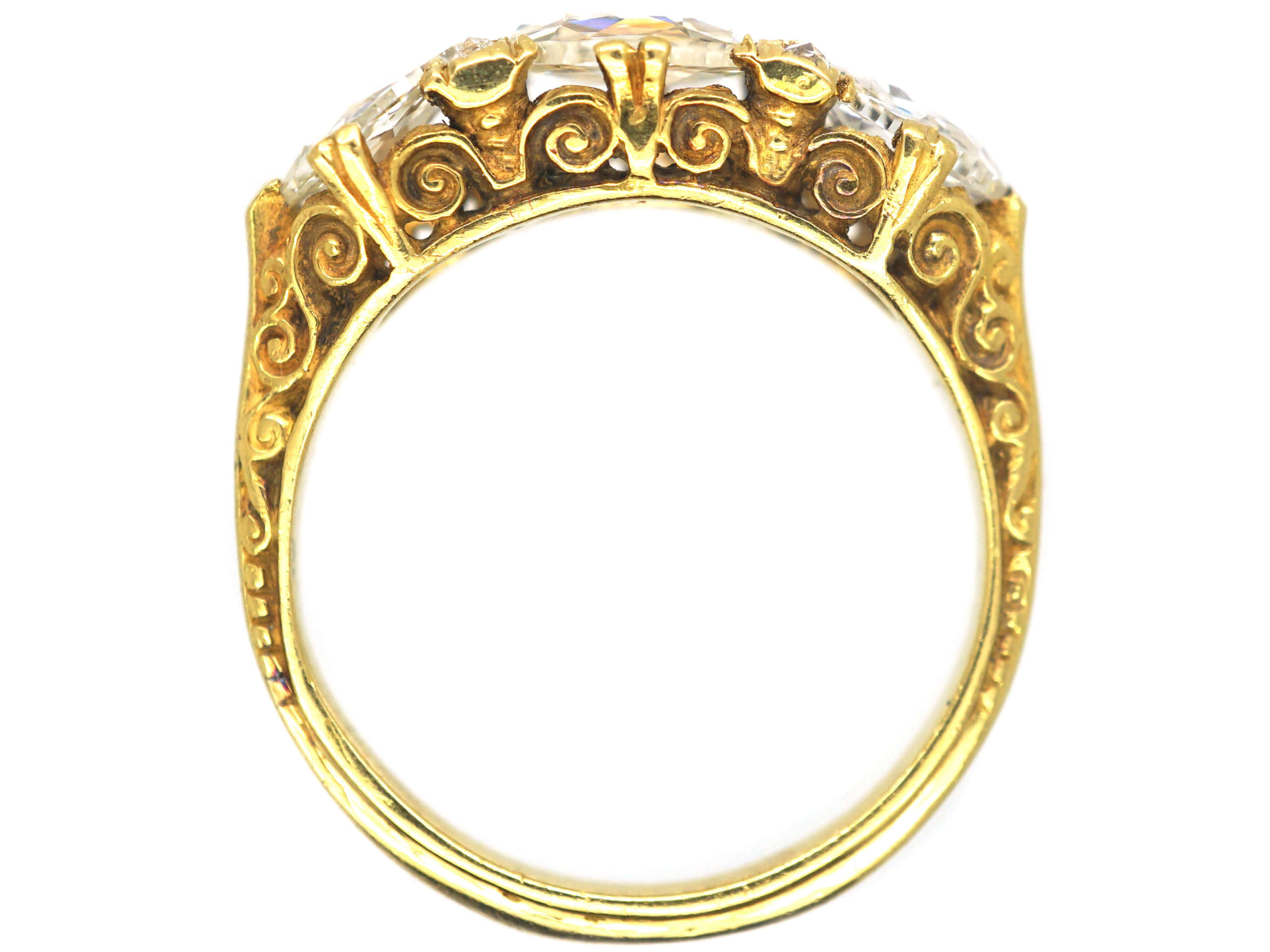 Victorian 18ct Gold, Diamond Three Stone Ring (993N) | The Antique ...