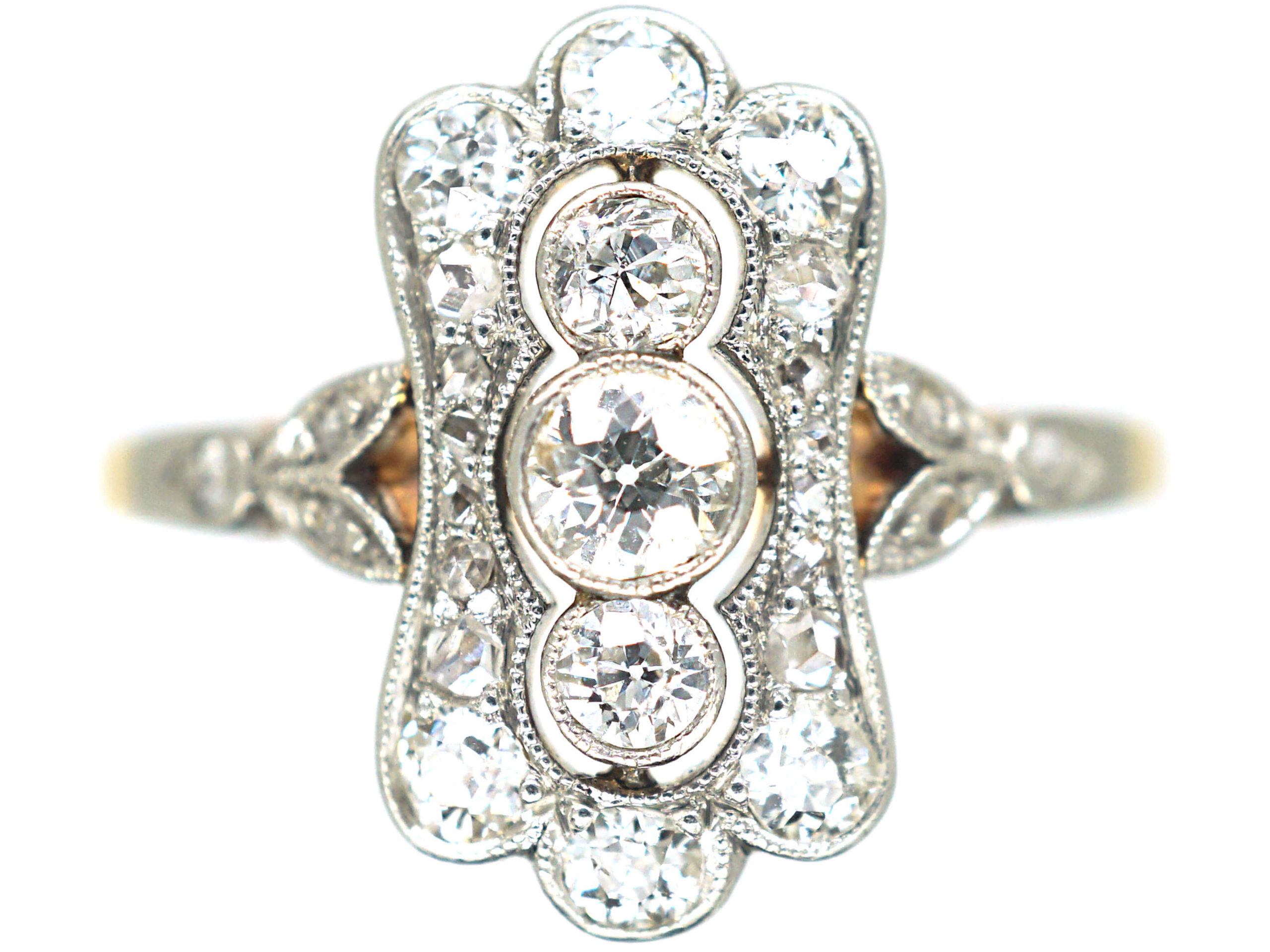 Edwardian 14ct Gold & Platinum, Diamond Ring (904N) | The Antique ...