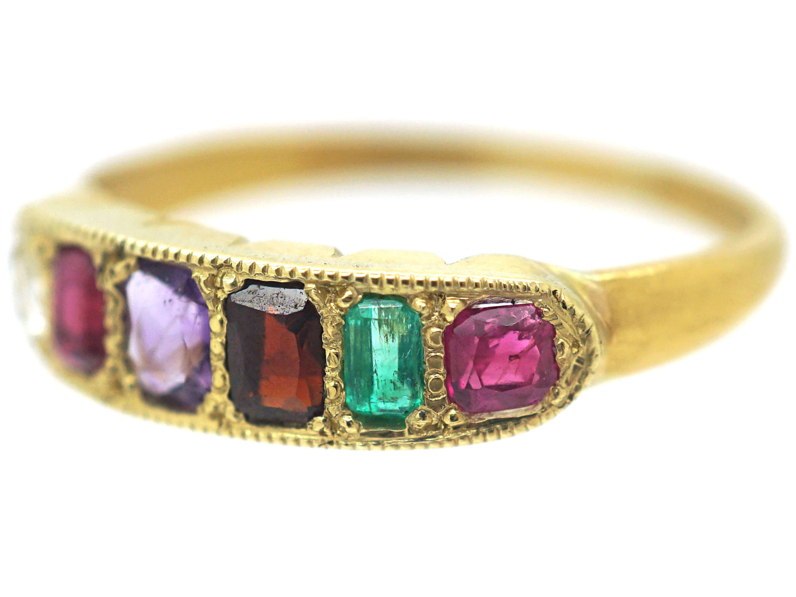 Victorian 18ct Gold Regard Ring (980N) | The Antique Jewellery Company