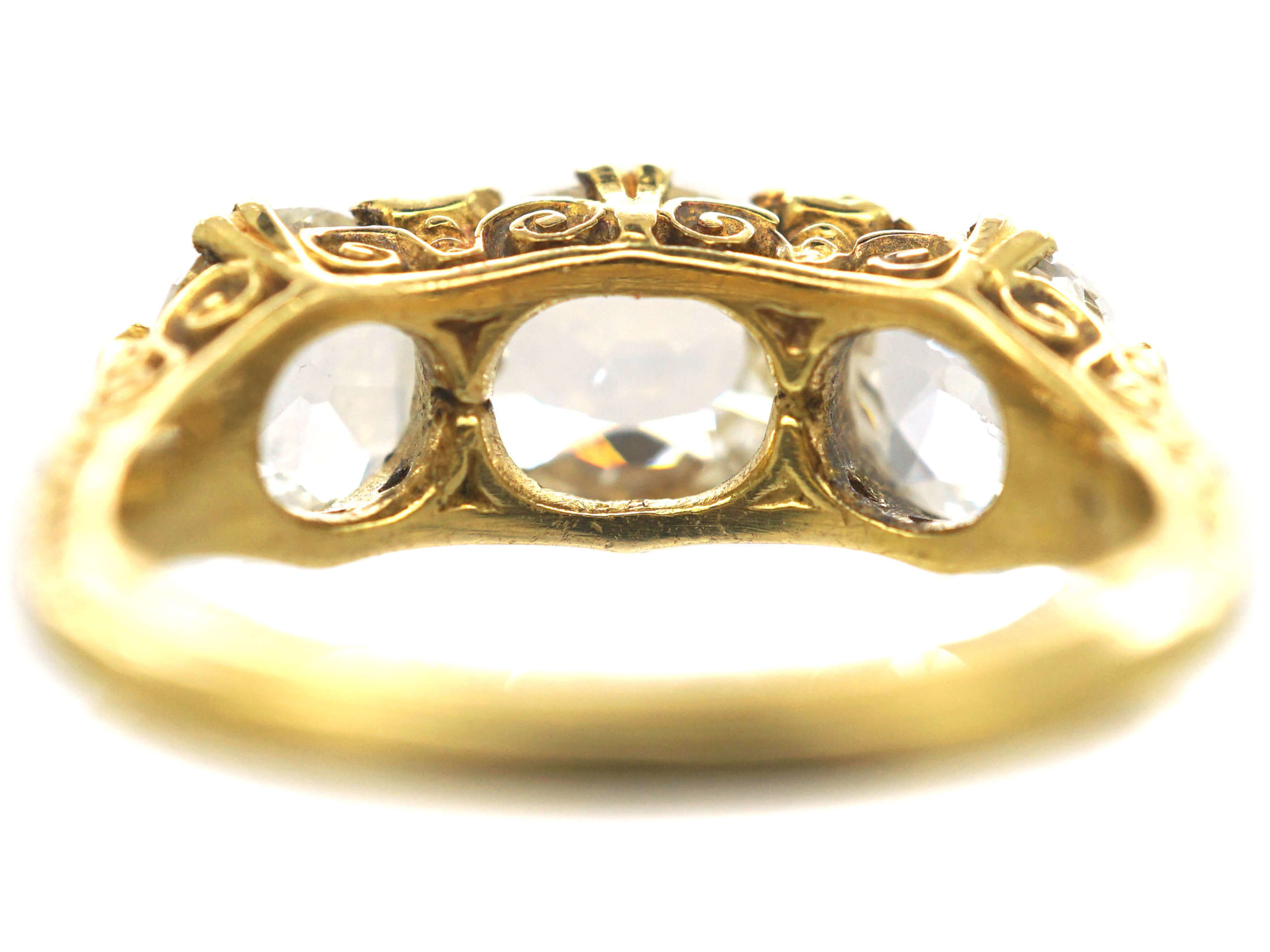 Victorian 18ct Gold, Diamond Three Stone Ring (993N) | The Antique ...