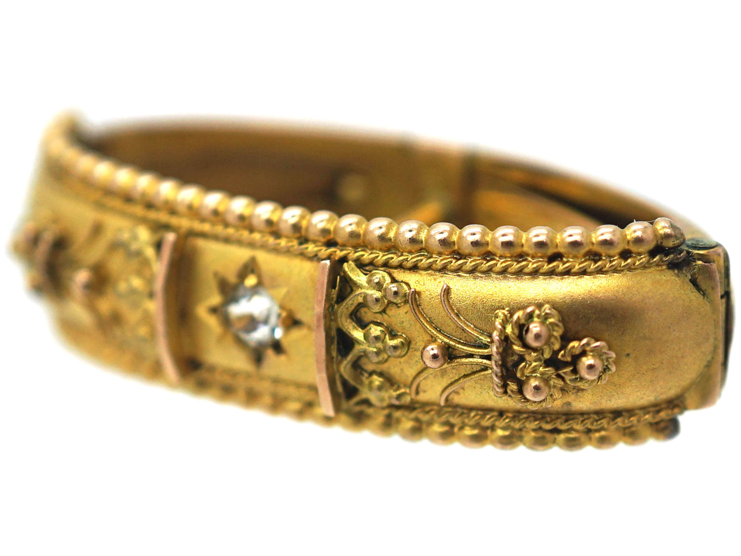 Edwardian 9ct Gold Scarf Clip (150P) | The Antique Jewellery Company