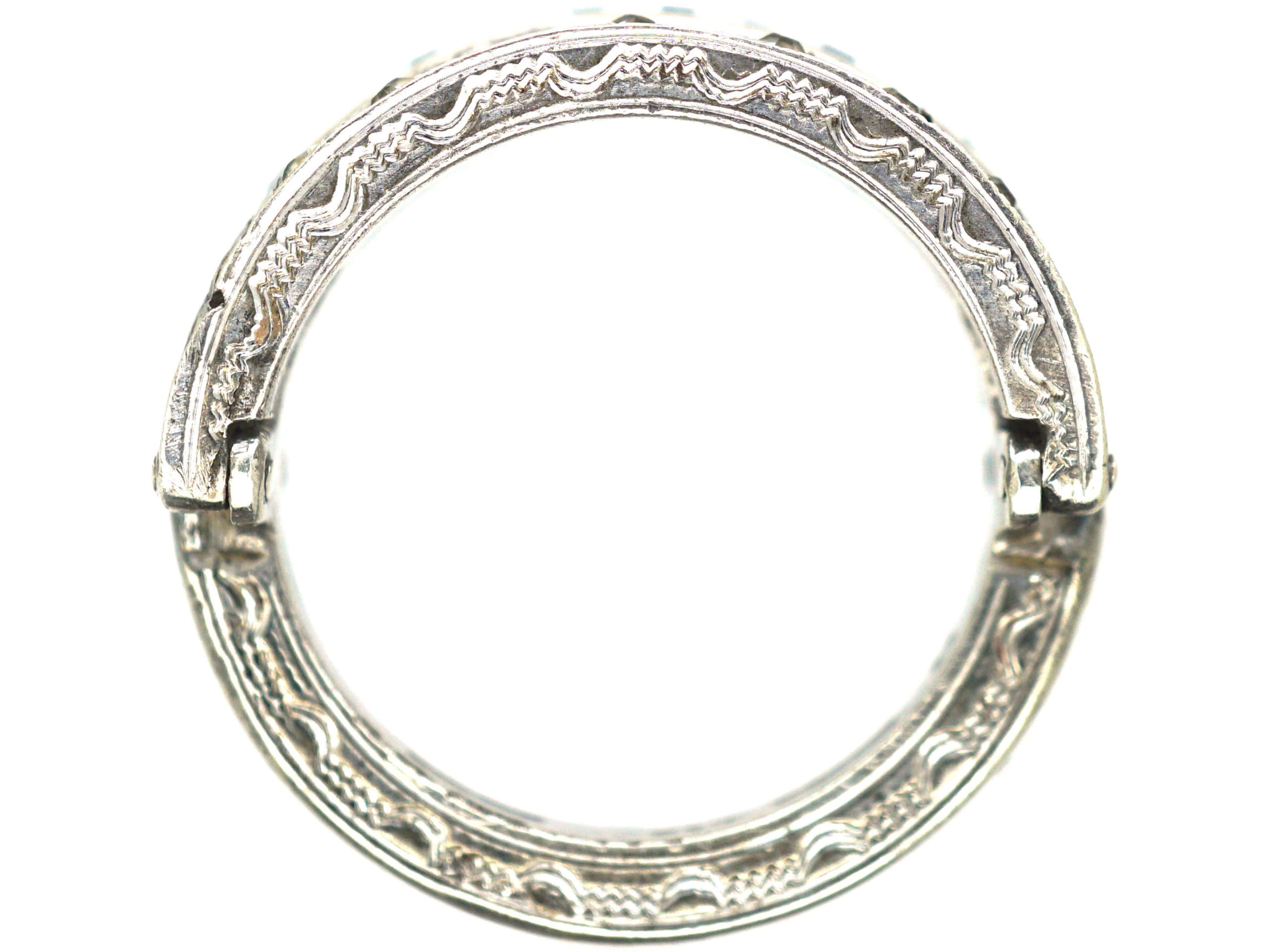 Retro Silver & Paste Flip Over Day & Night Ring (357/O) | The Antique ...