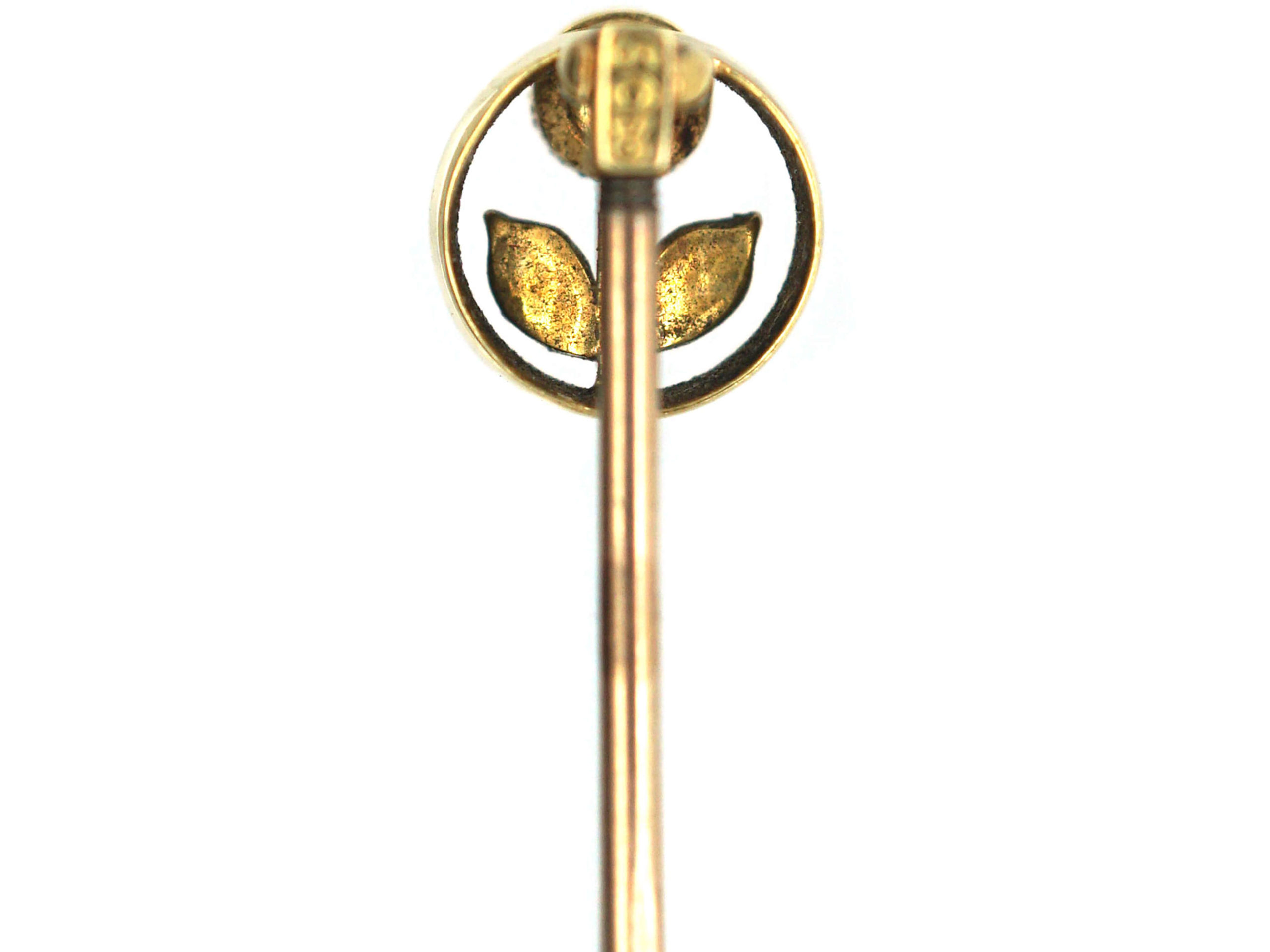 Edwardian 15ct Gold & Natural Split Pearl Flower Tie Pin (38P) | The ...