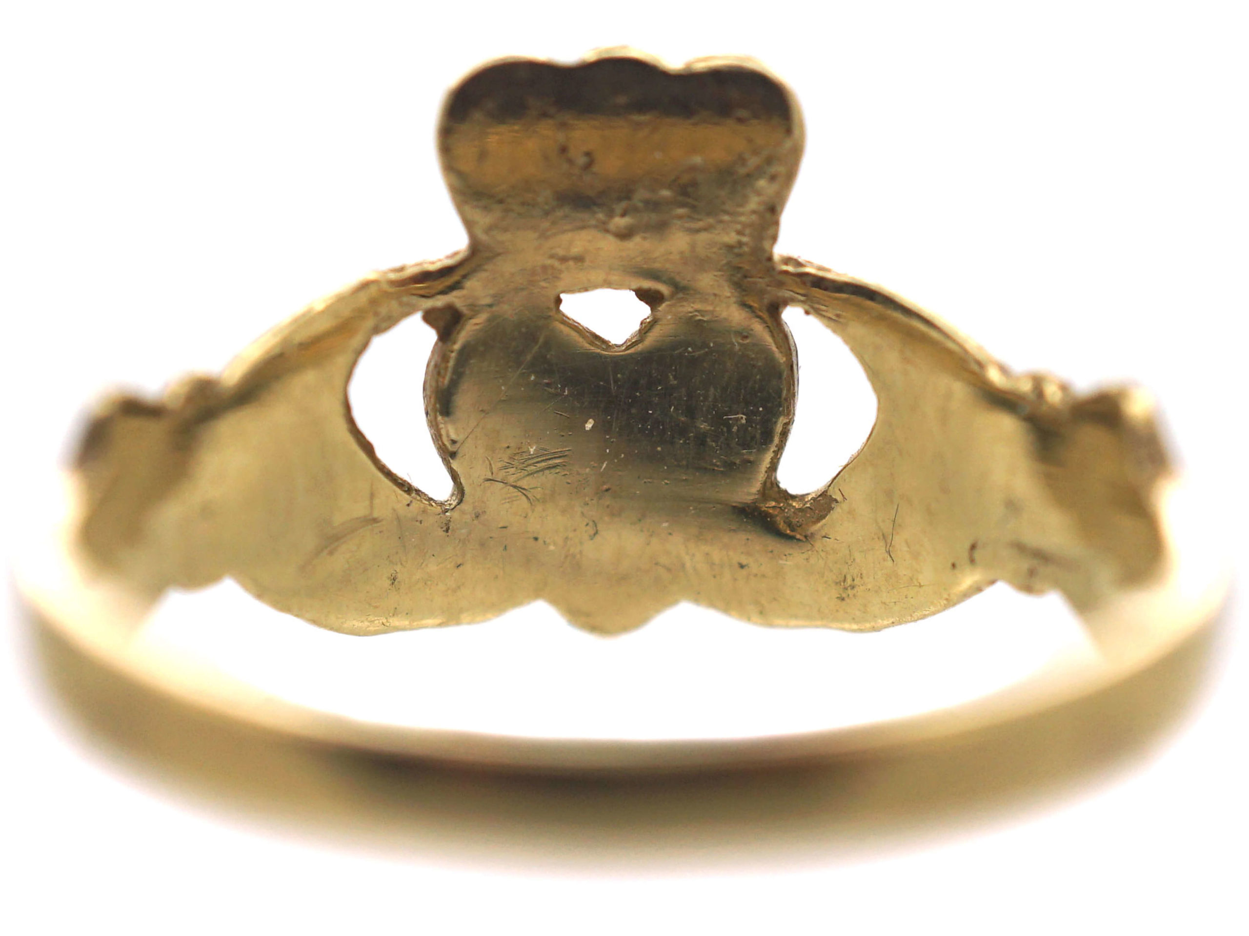 Irish 9ct Gold Claddagh Ring (366/O) | The Antique Jewellery Company