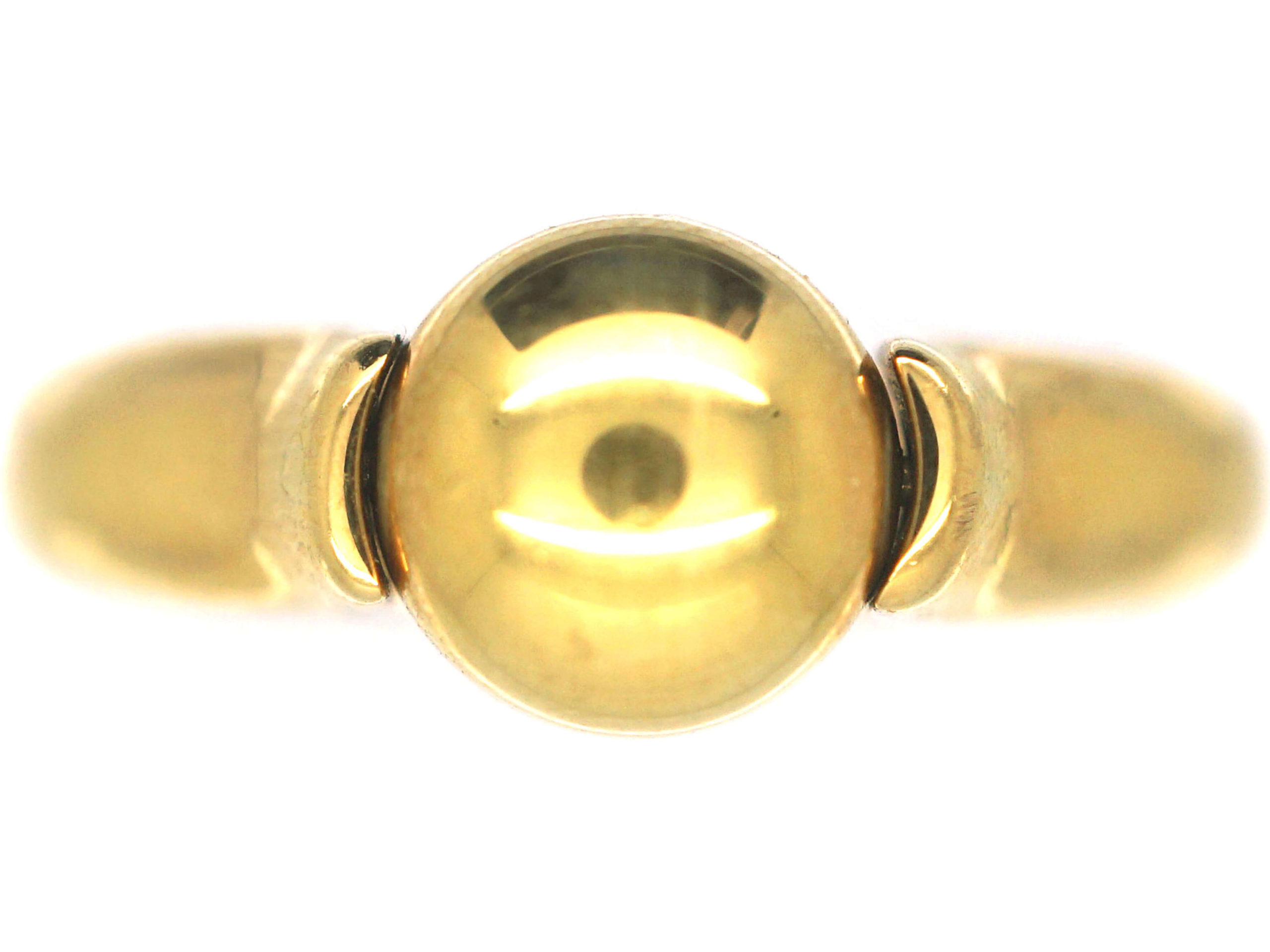 18ct Gold Revolving Sphere Ring (335P) | The Antique Jewellery Company