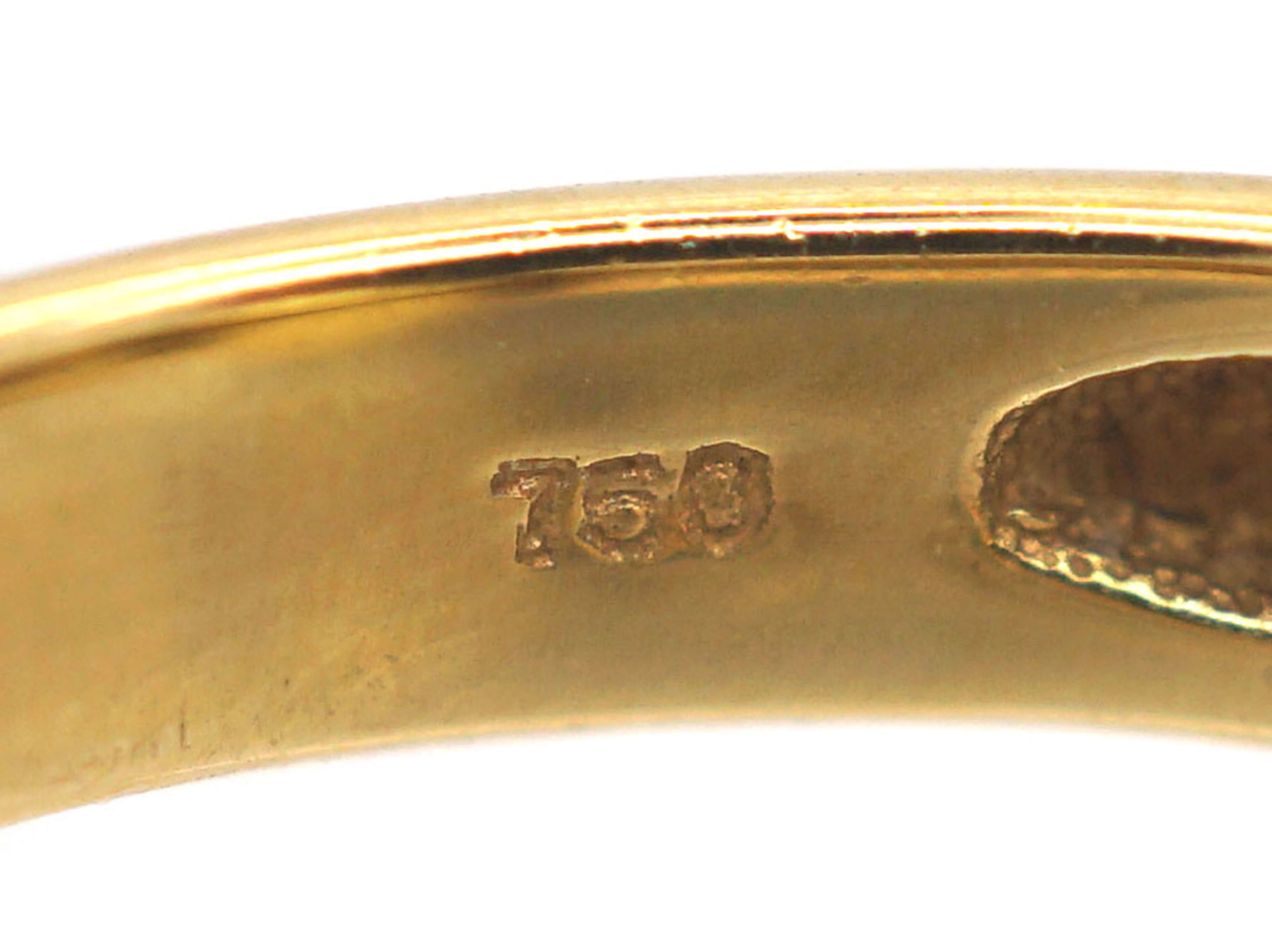 18ct Gold Revolving Sphere Ring (335P) | The Antique Jewellery Company
