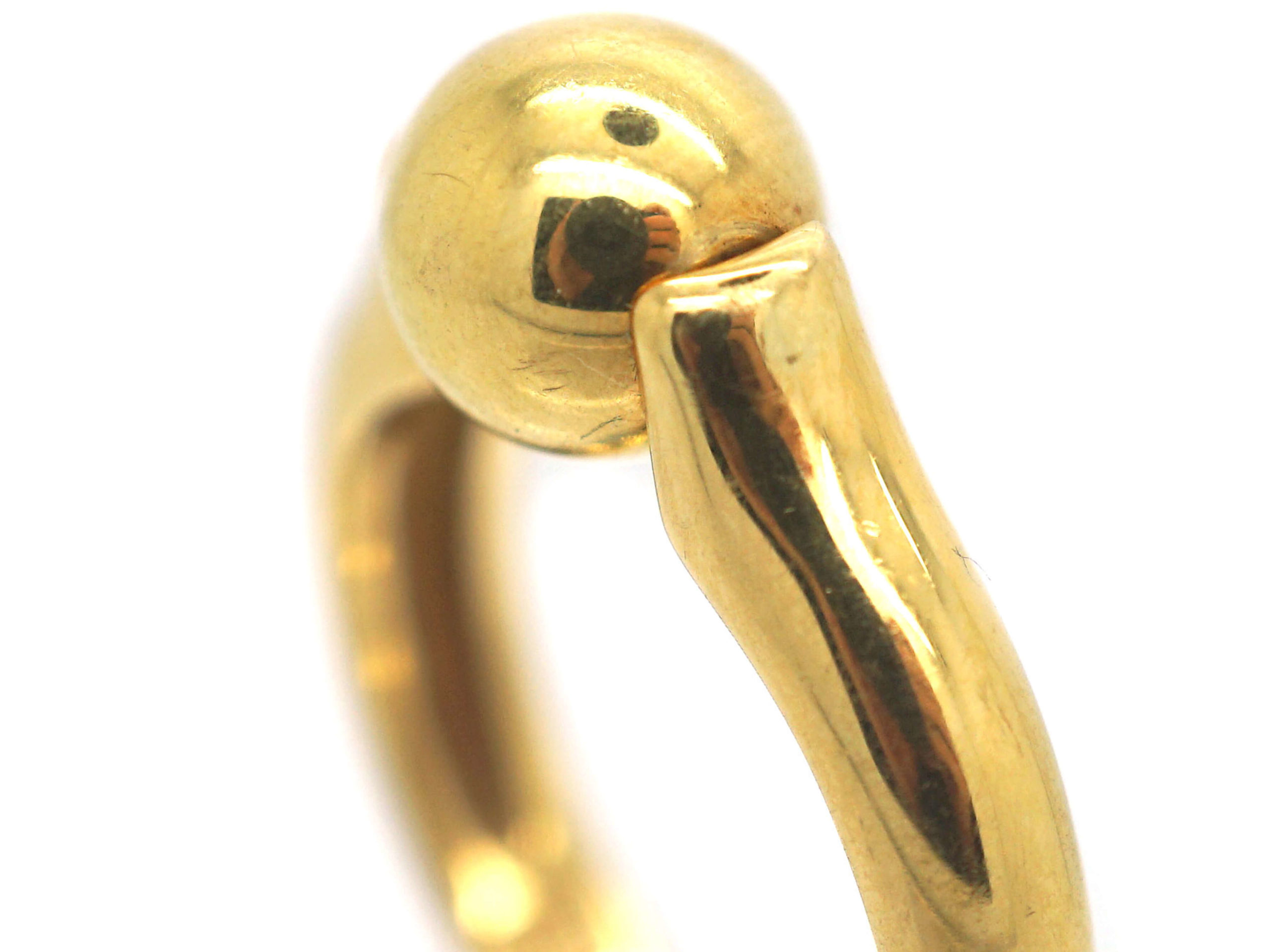 18ct Gold Revolving Sphere Ring (335P) | The Antique Jewellery Company
