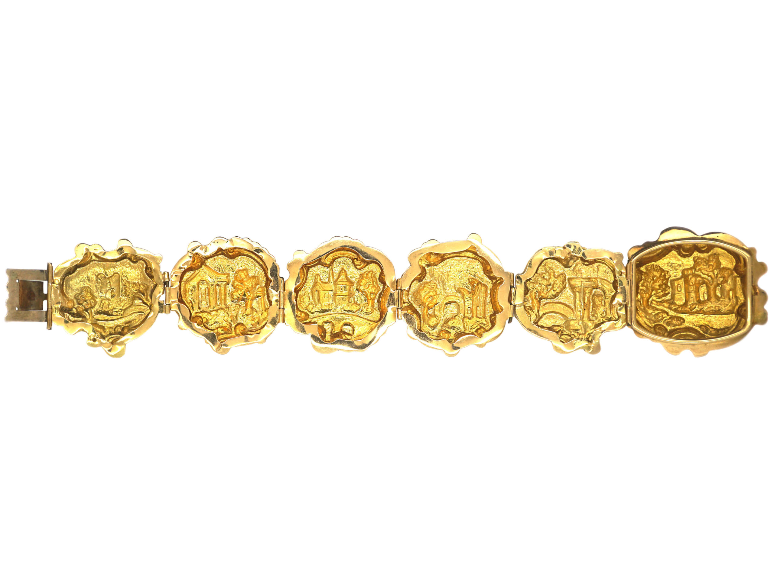 Georgian 18ct Gold Rococo Bracelet (83P) | The Antique Jewellery Company