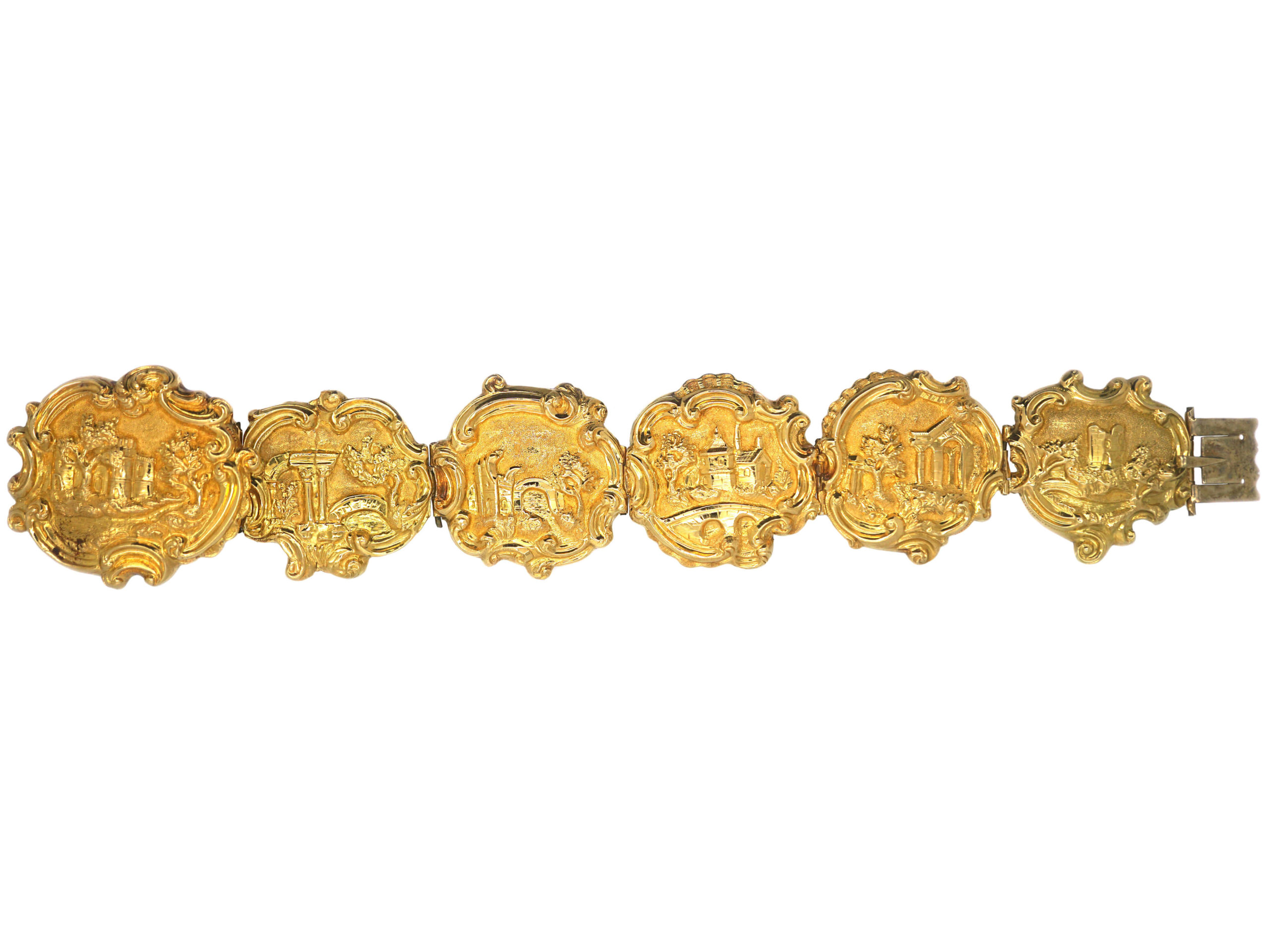 Georgian 18ct Gold Rococo Bracelet (83P) | The Antique Jewellery Company