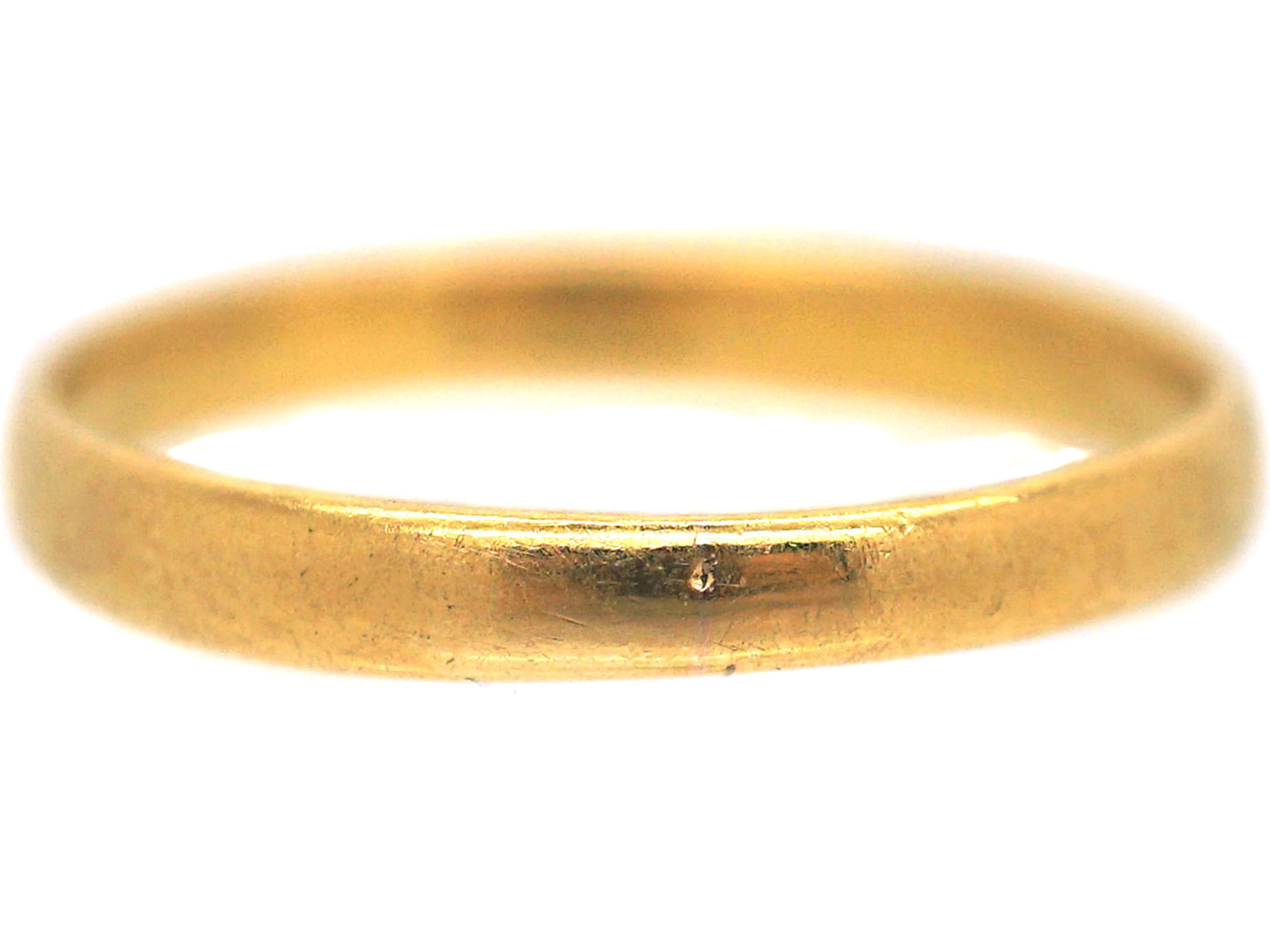 Victorian 22ct Gold Wedding Ring (609P) | The Antique Jewellery Company