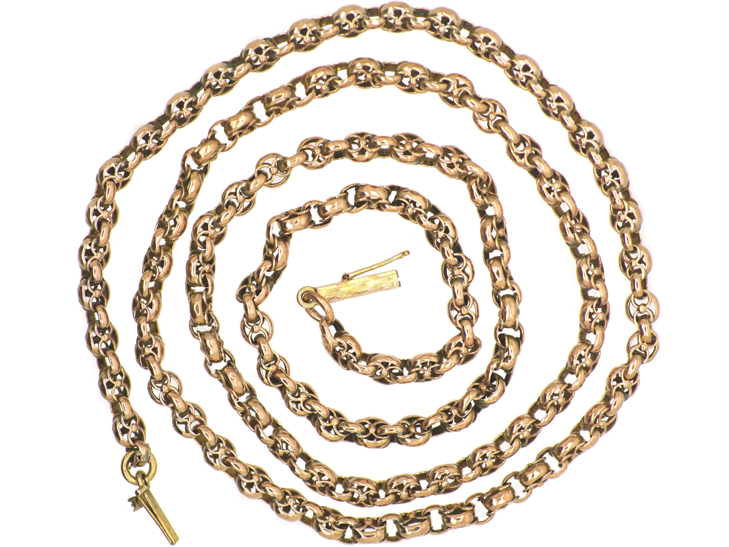 Victorian 9ct Gold Ornate Medium Length Chain (488M) | The Antique ...