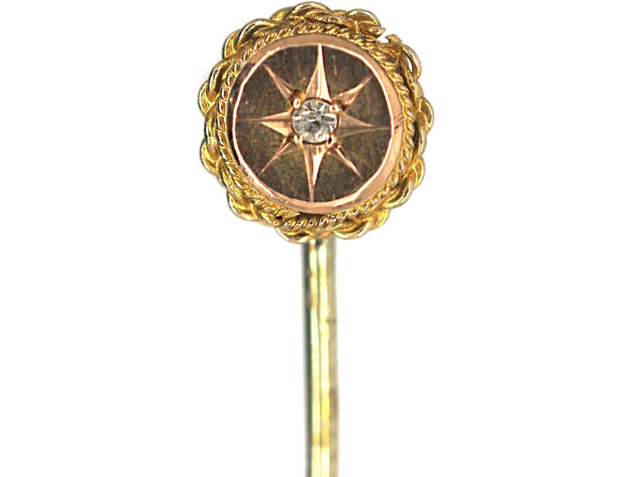 Victorian 9ct Gold Tie Pin set with a Paste (606P) | The Antique ...