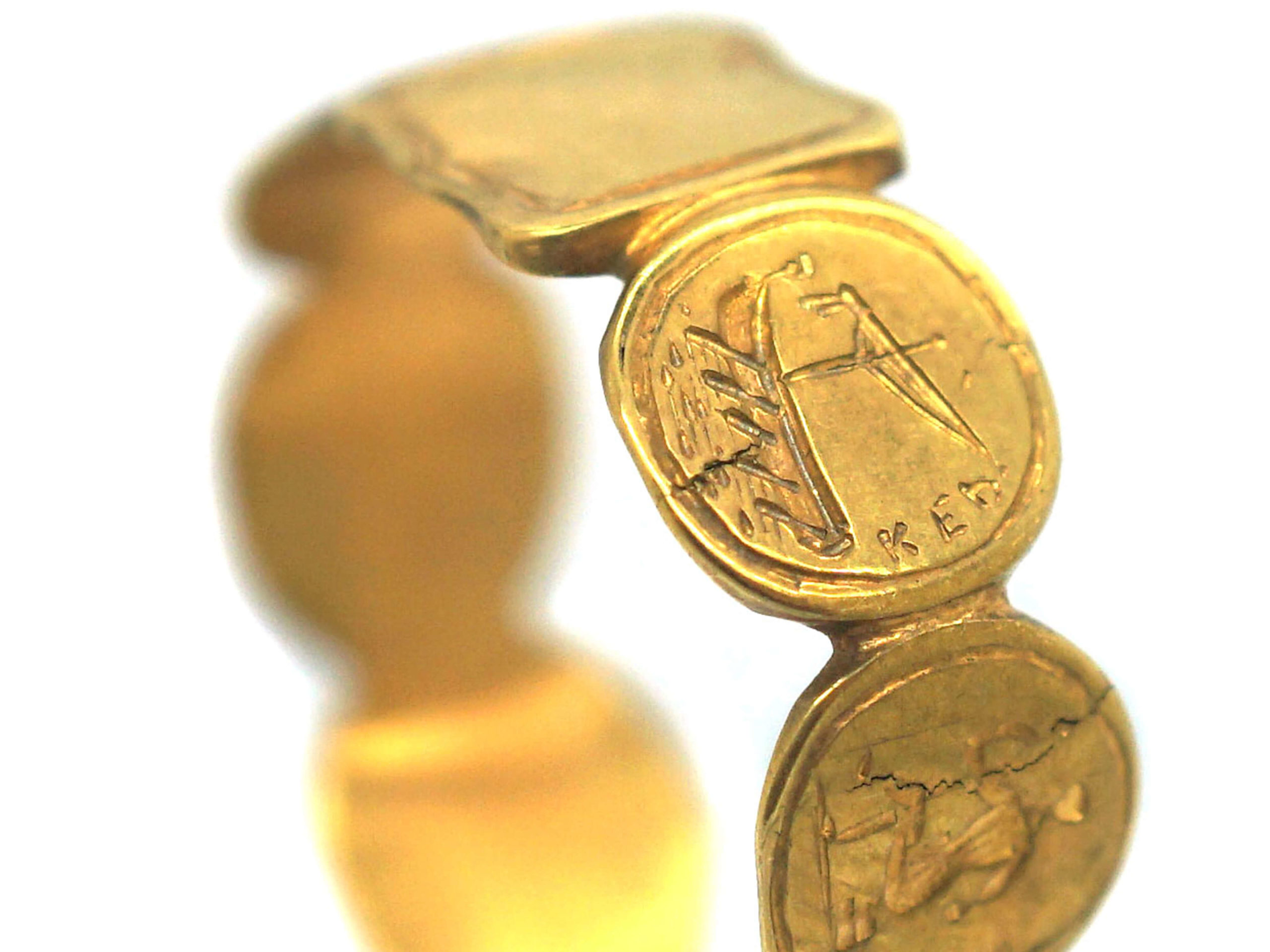 Georgian 18ct Gold Ring with Emblems of the Ionian Islands (160P) | The ...