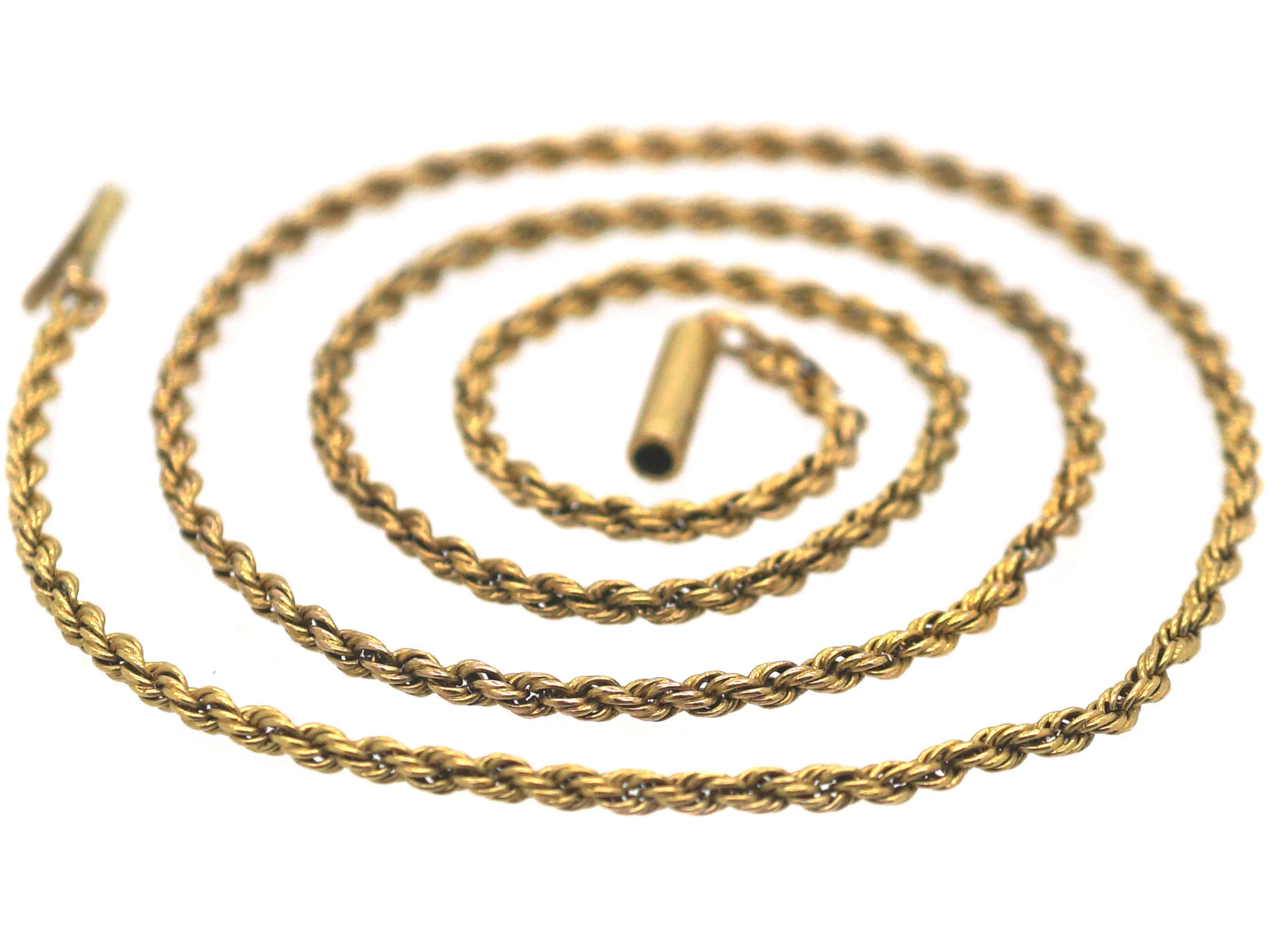 Edwardian 15ct Gold Prince of Wales Twist Chain (237N) | The Antique ...