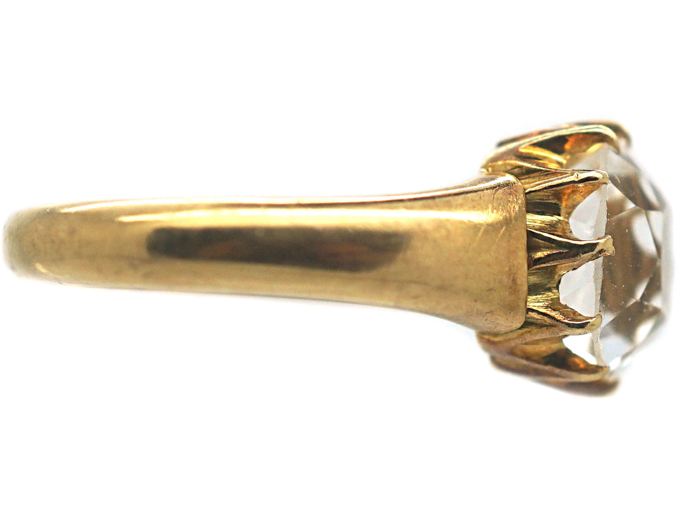Victorian 18ct Gold & Rock Crystal Ring (741P) | The Antique Jewellery ...