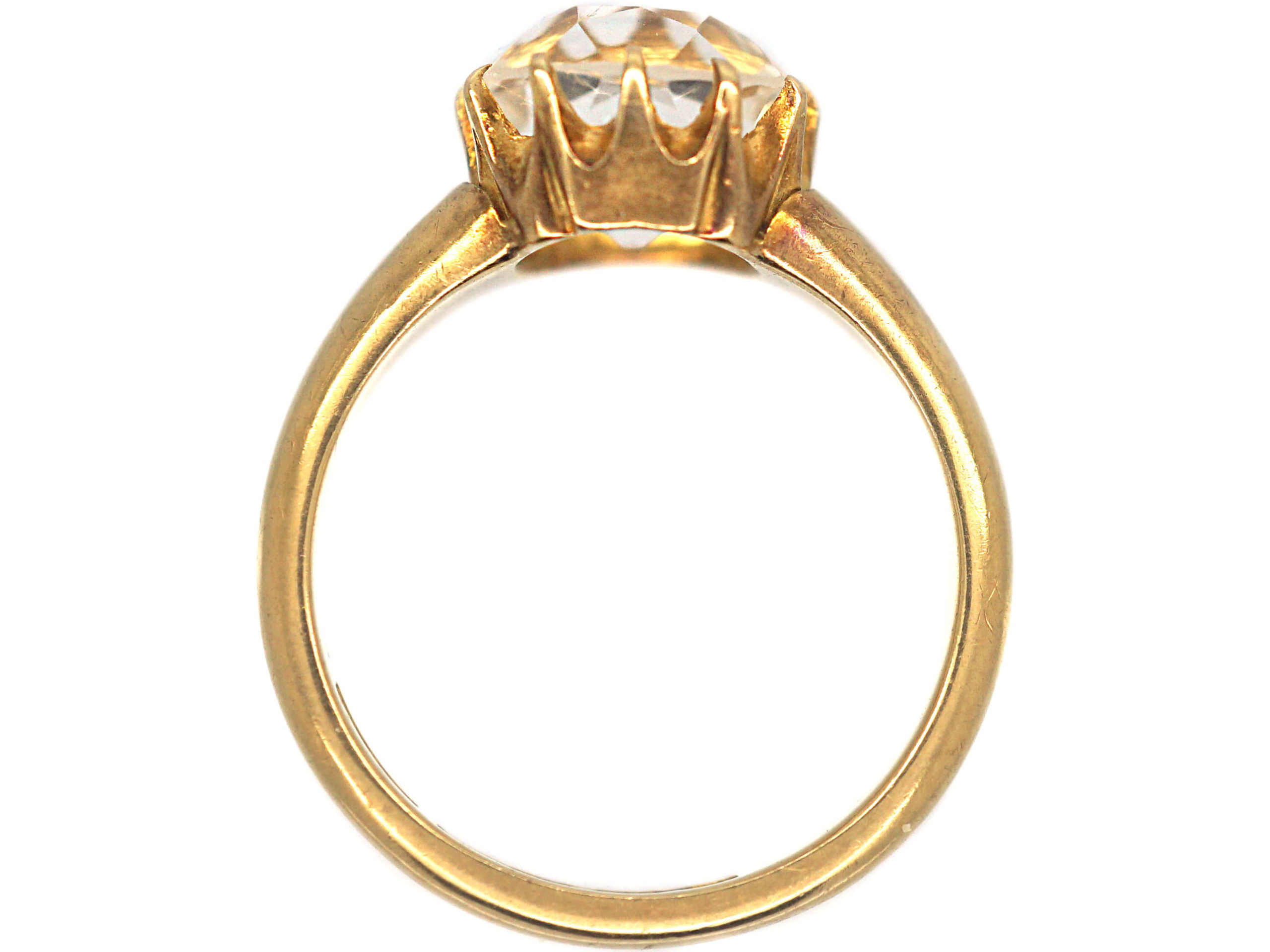 Victorian 18ct Gold & Rock Crystal Ring (741P) | The Antique Jewellery ...