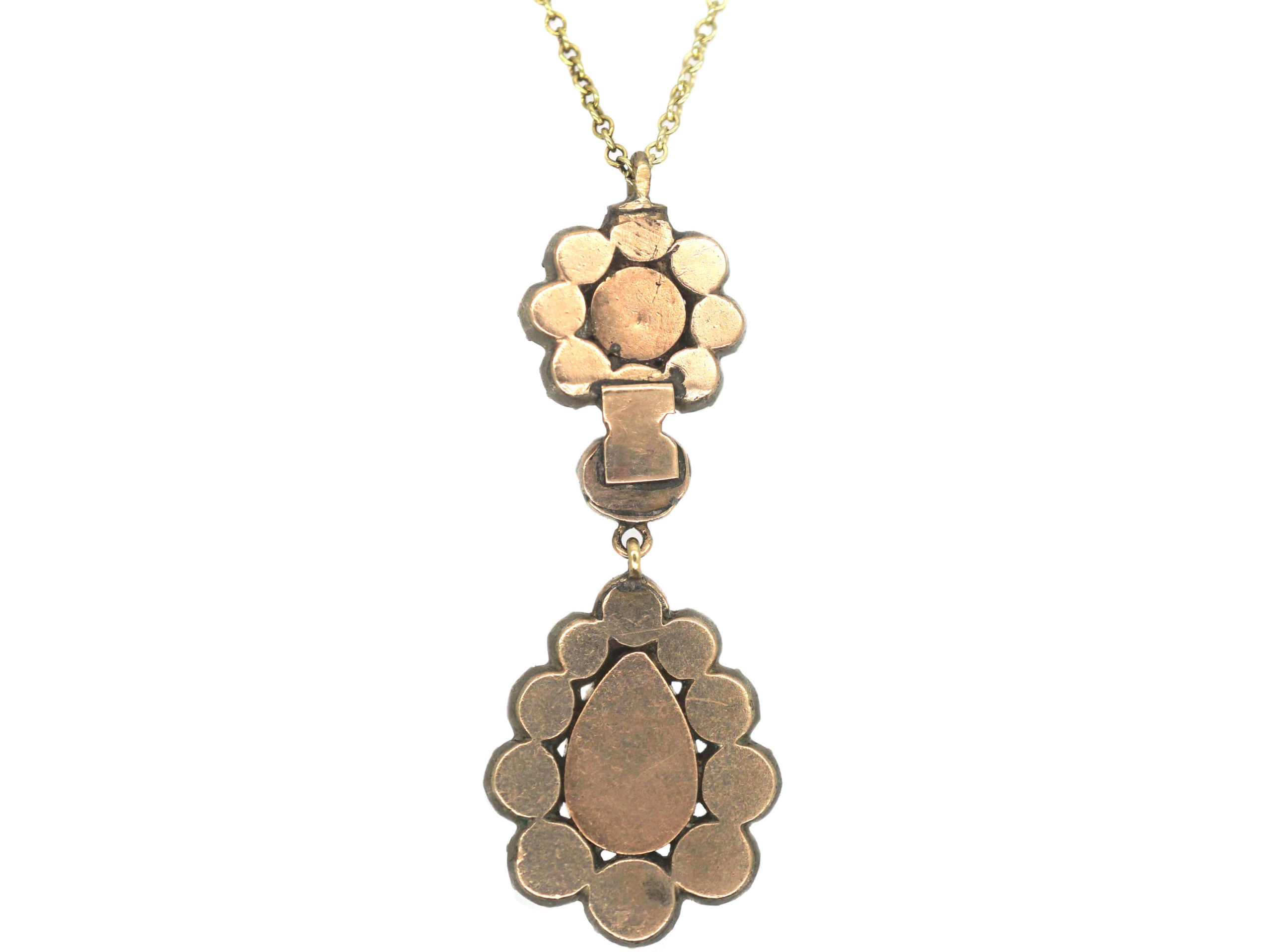 Georgian Amethyst & Paste Pendant on 9ct Gold Chain (803P) | The ...