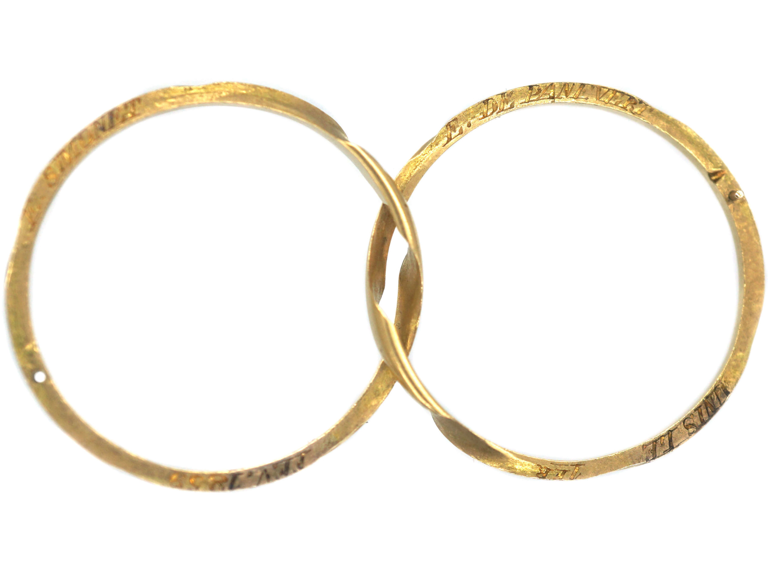 19th Century French 18ct Gold Gimmel Ring (647P) | The Antique ...