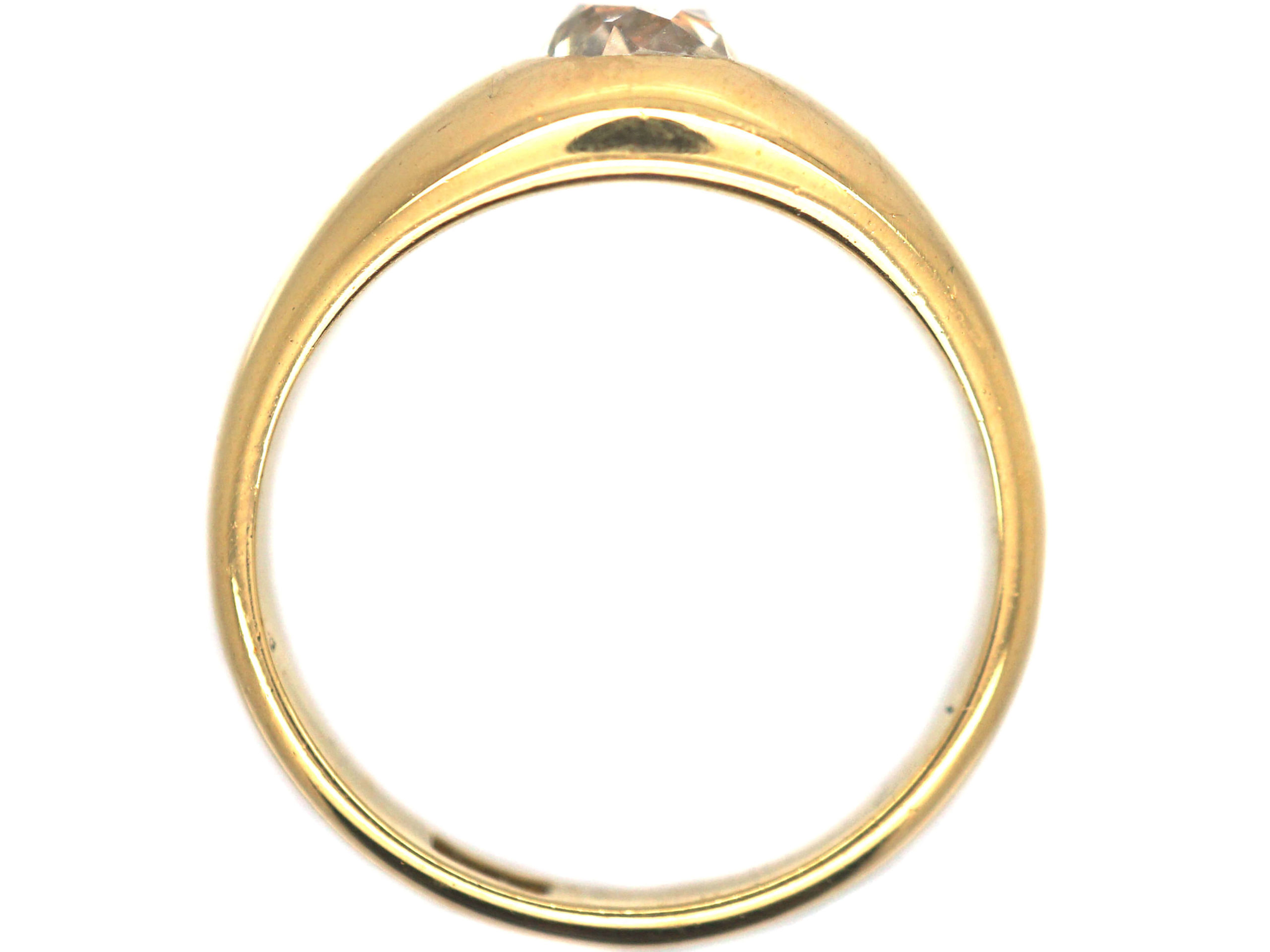 Victorian 18ct Gold & Diamond Rub Over Set Ring (869P) | The Antique ...