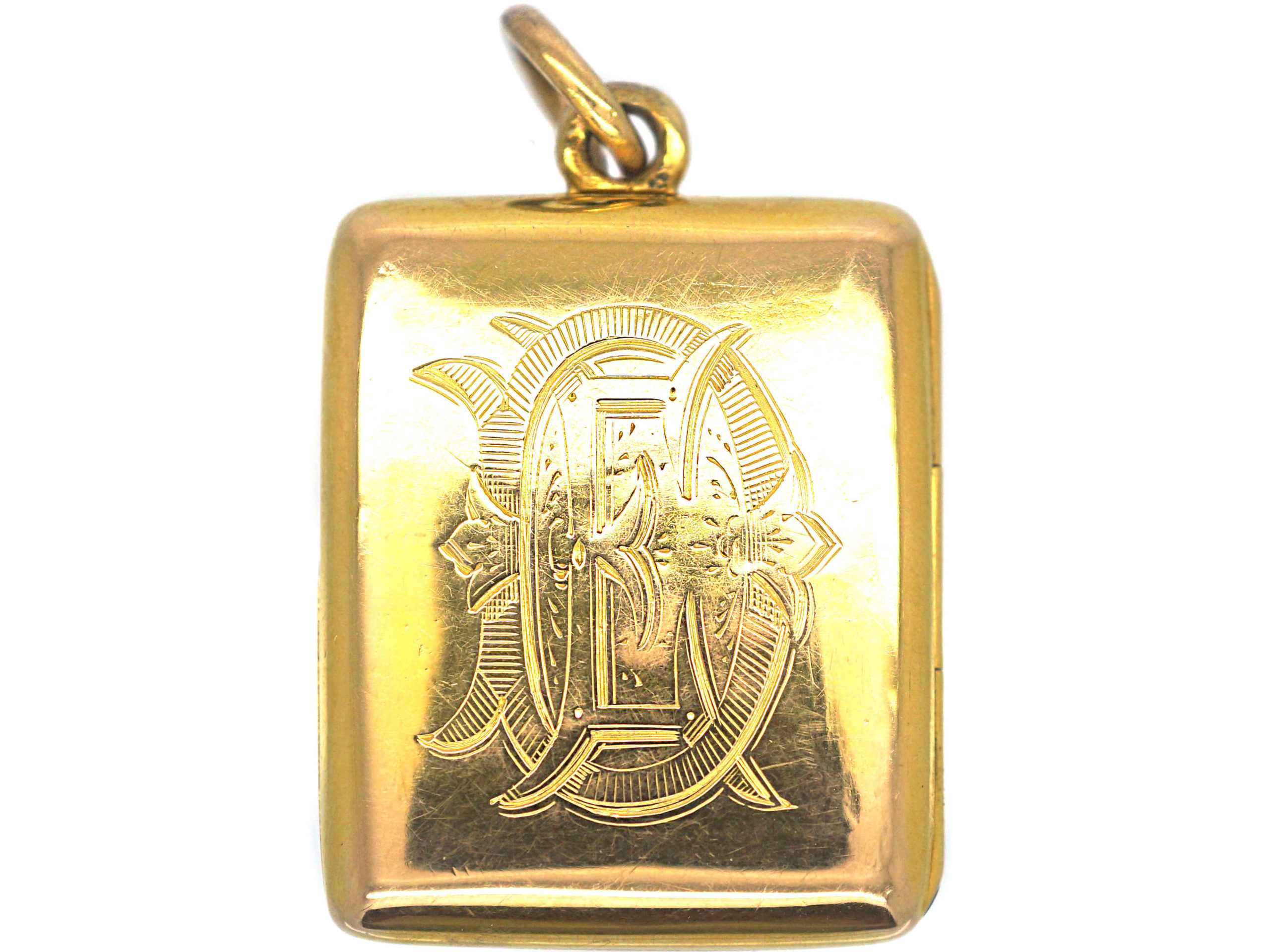 Victorian 15ct Gold Horseshoe & Buckle Rectangular Locket (894P) | The ...