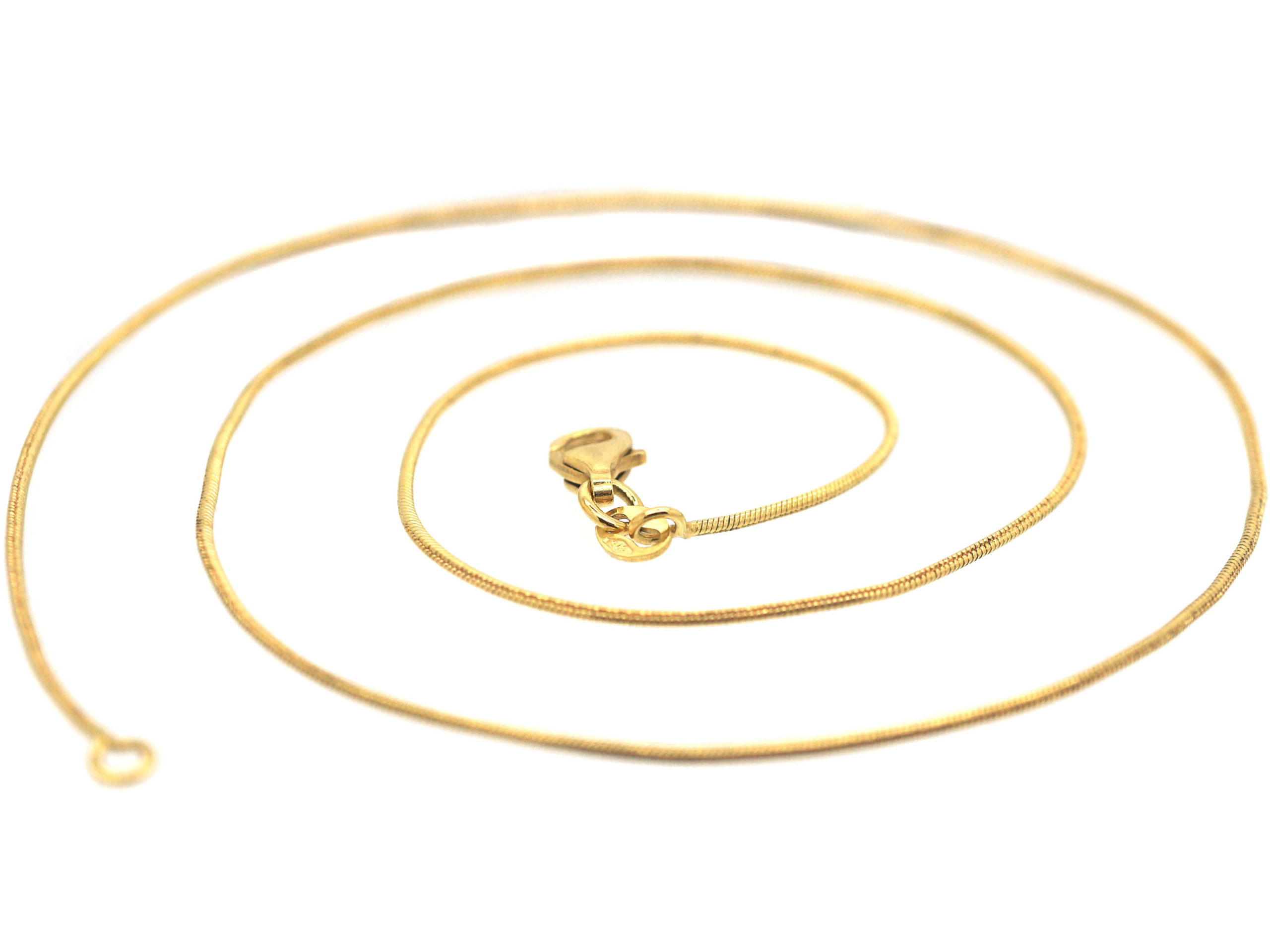 Modern 9ct Gold Snake Chain with Lobster Clasp (269P) | The Antique ...