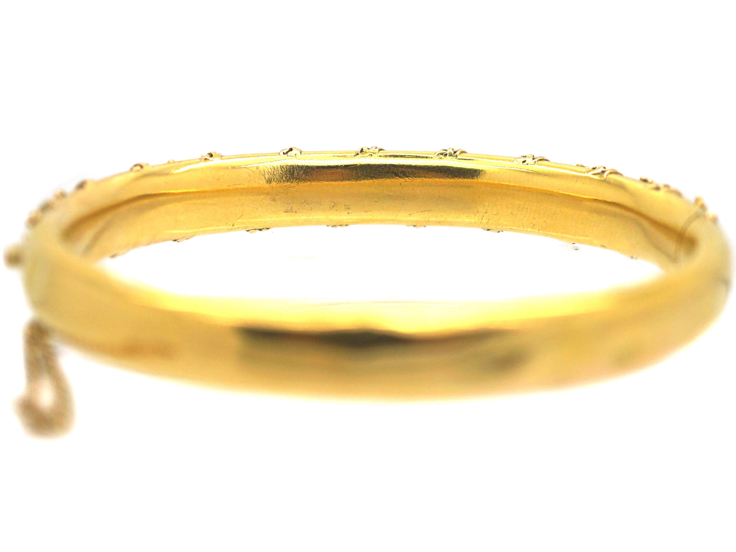 Victorian 15ct Gold Bangle with Applied Decoration (983P) | The Antique ...
