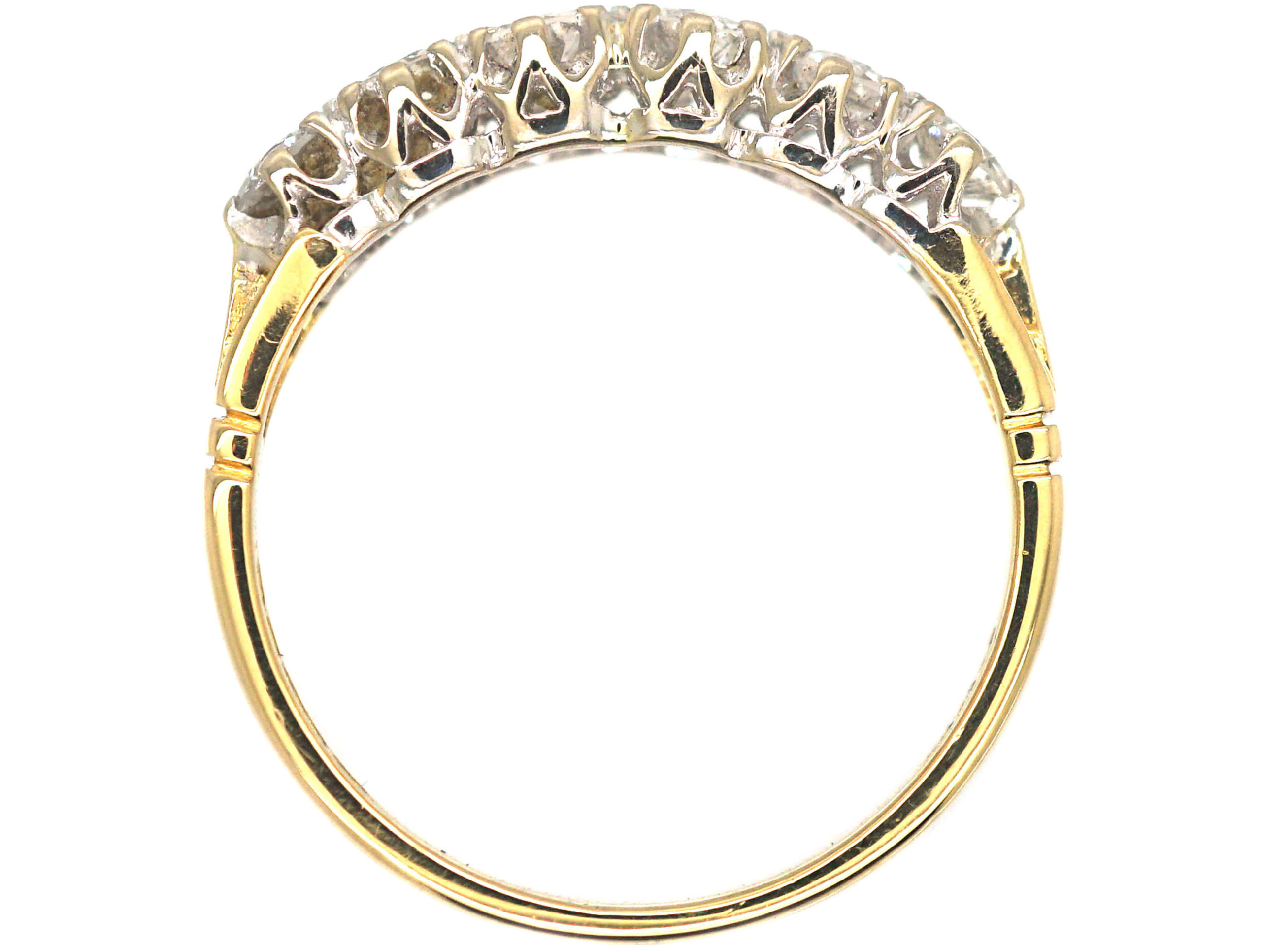 18ct Gold, Six Stone Diamond Ring (905P) | The Antique Jewellery Company