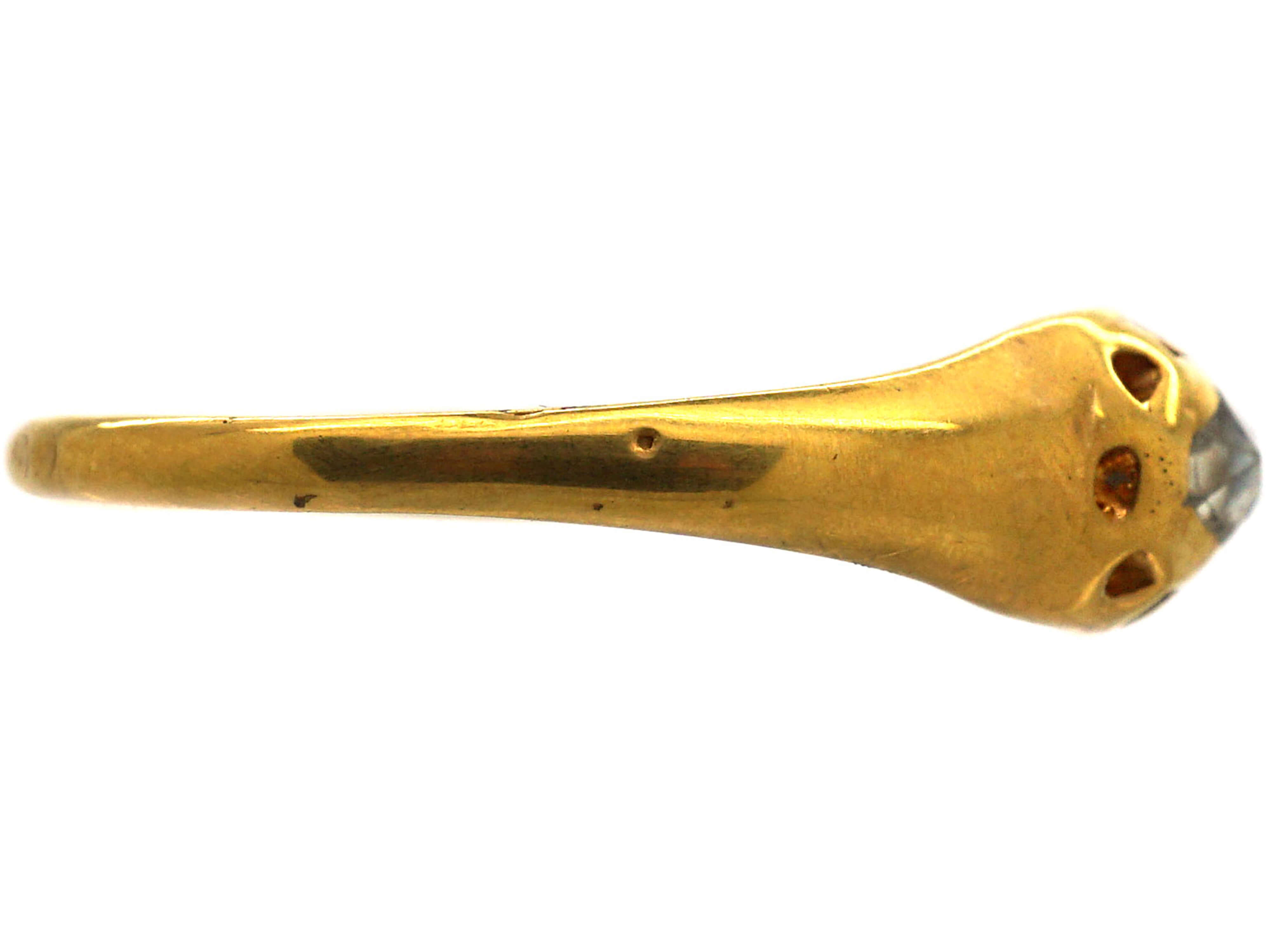 French Mid 18th Century 18ct Gold, Rose Diamond Ring (864P) | The ...