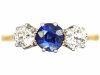 Early 20th Century 18ct Gold & Platinum, Sapphire & Diamond Three Stone ...