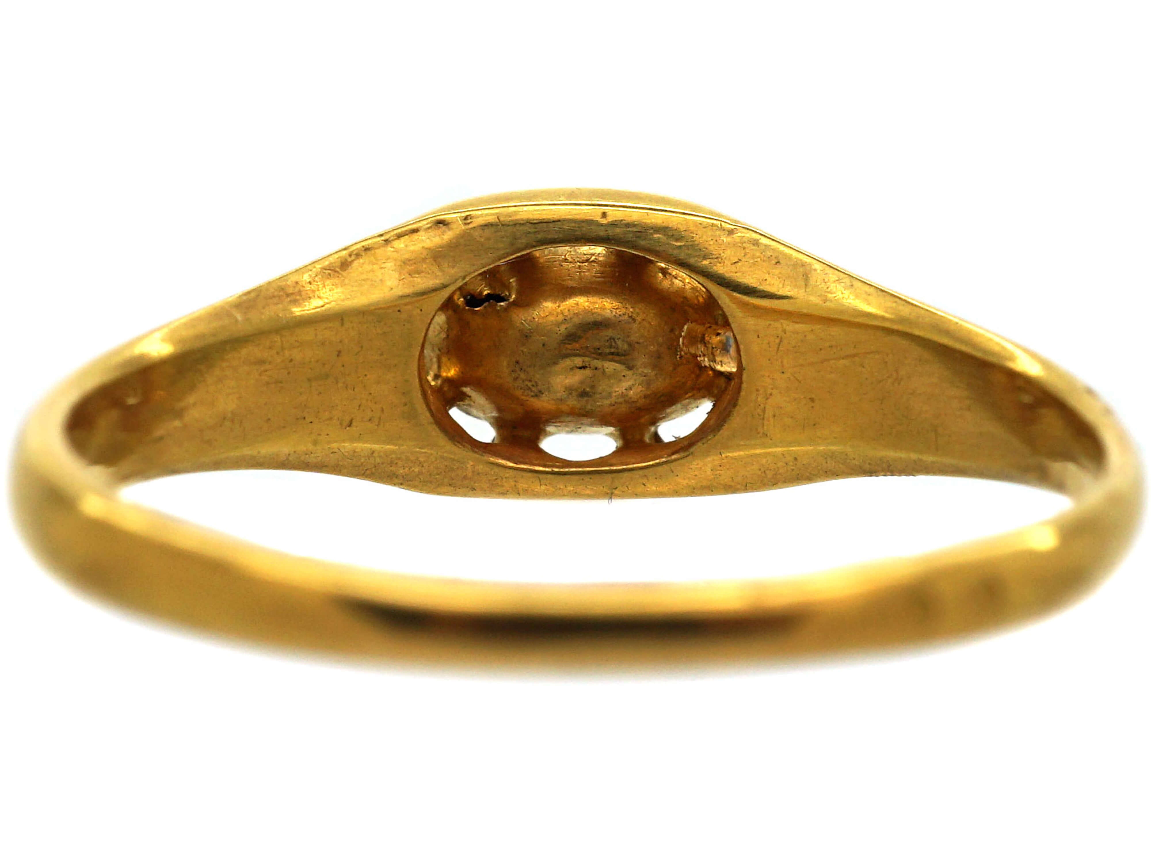 French Mid 18th Century 18ct Gold, Rose Diamond Ring (864P) | The ...