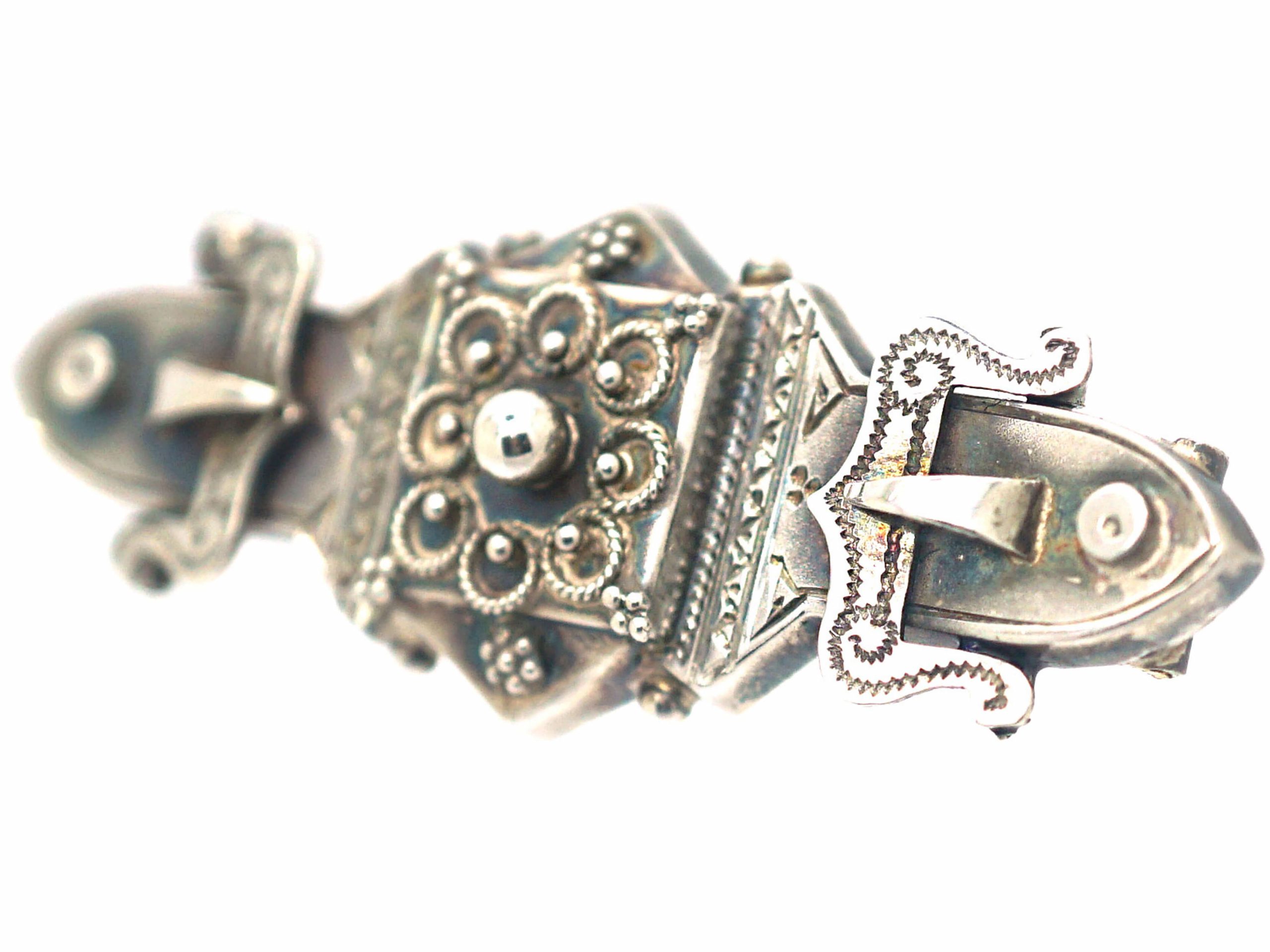 Victorian Silver Brooch with Buckle Design (335R) | The Antique ...