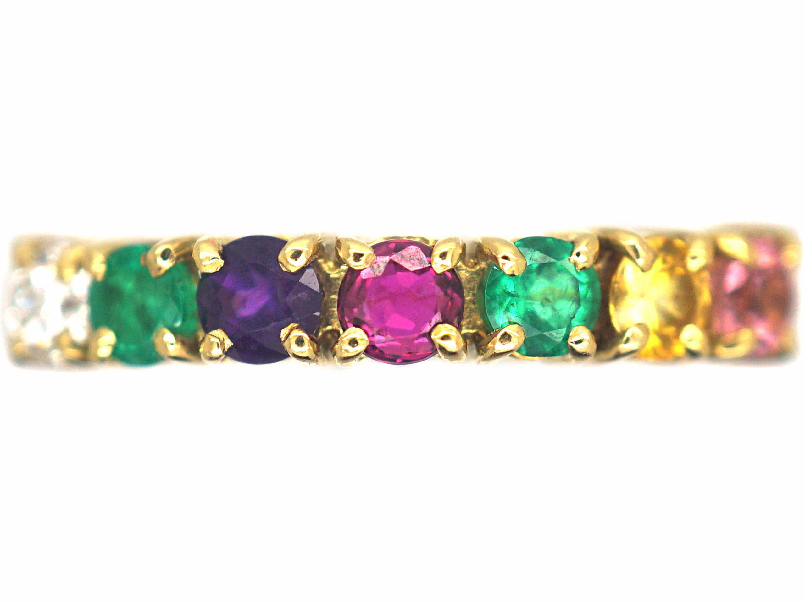Edwardian 18ct Gold Ring set with Gemstones that Spell Dearest (248R ...