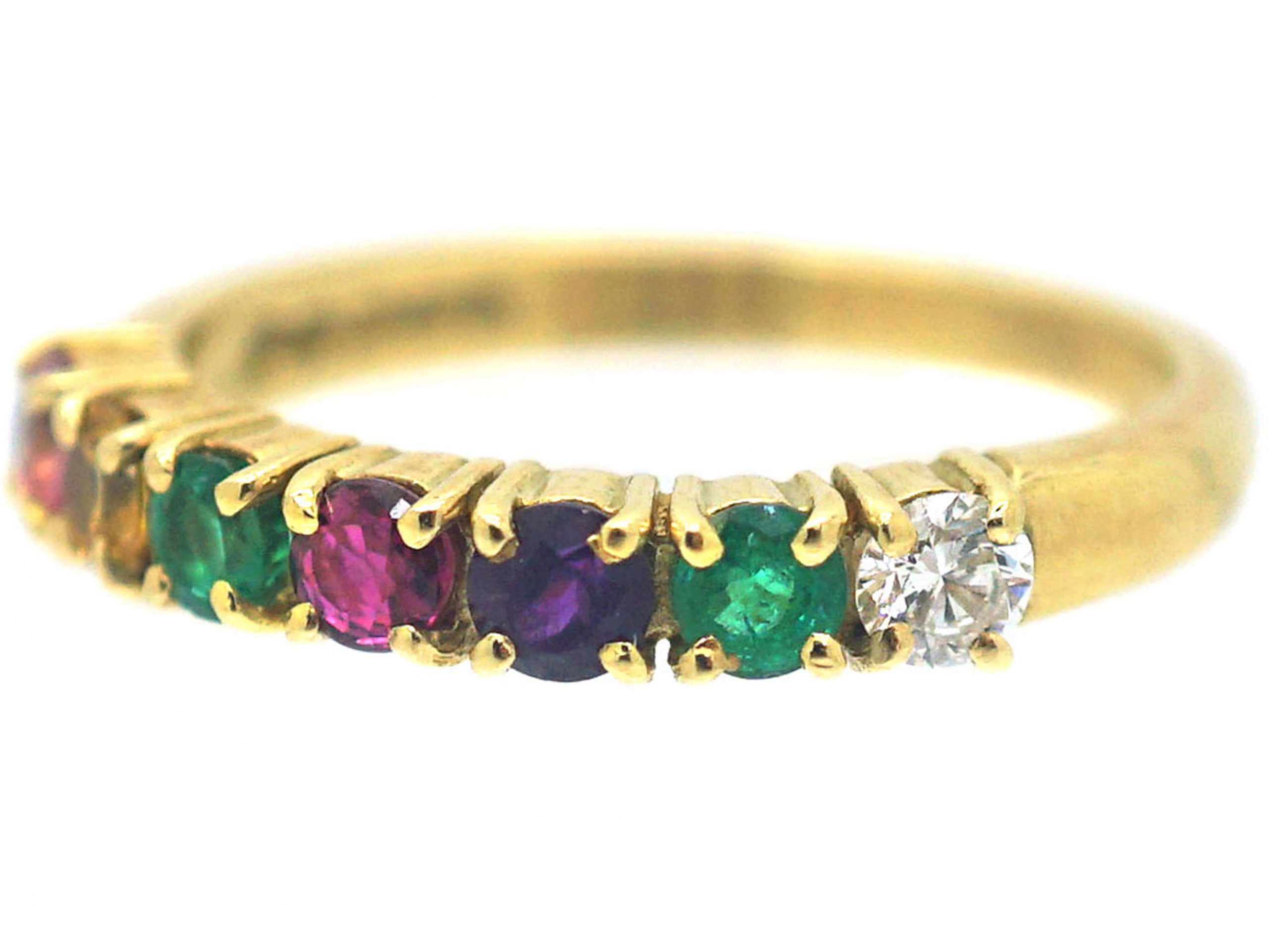 Edwardian 18ct Gold Ring set with Gemstones that Spell Dearest (248R ...