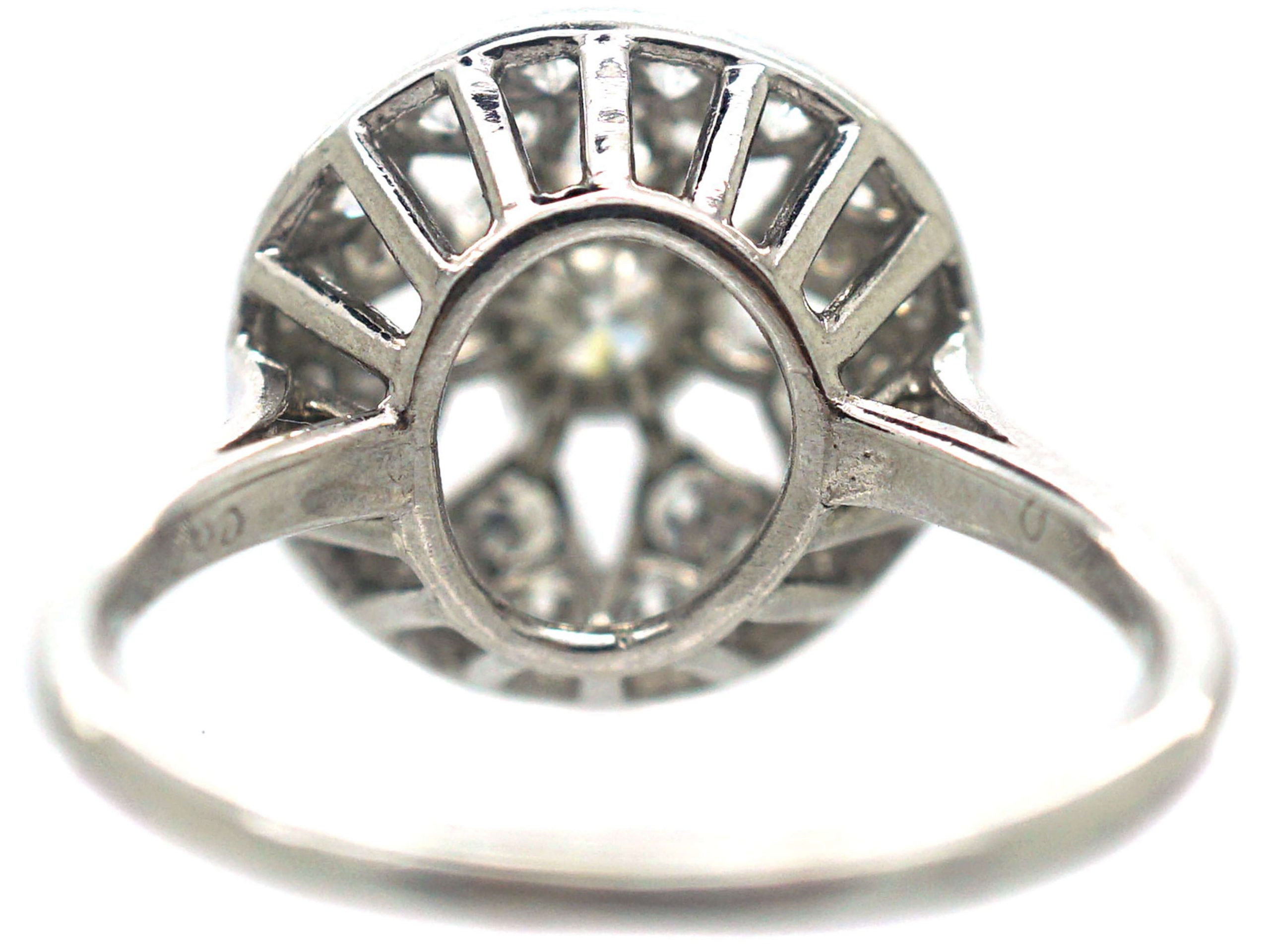French Platinum Diamond Cluster Ring by Cartier, Paris (391R) | The ...