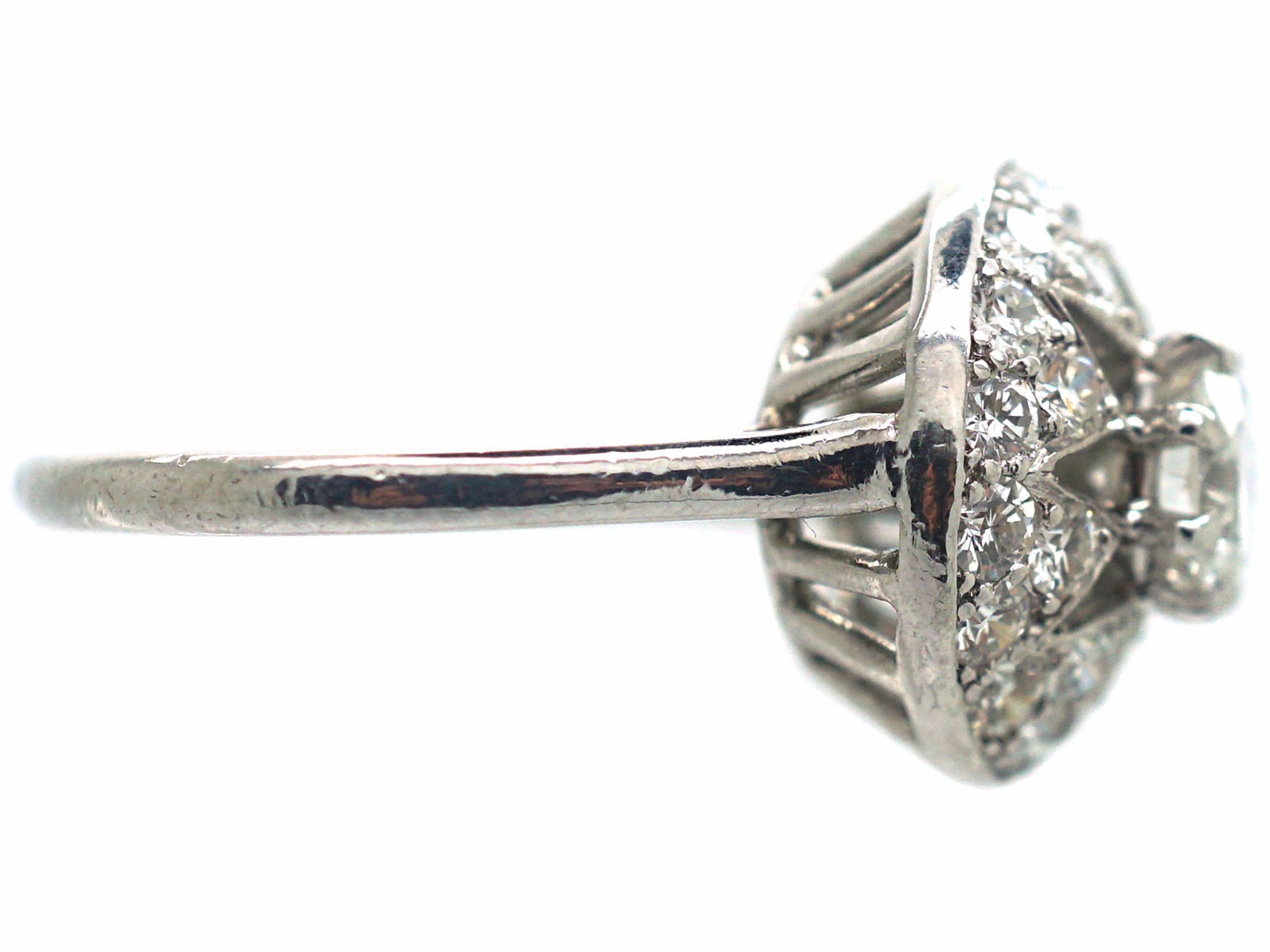French Platinum Diamond Cluster Ring by Cartier, Paris (391R) | The ...