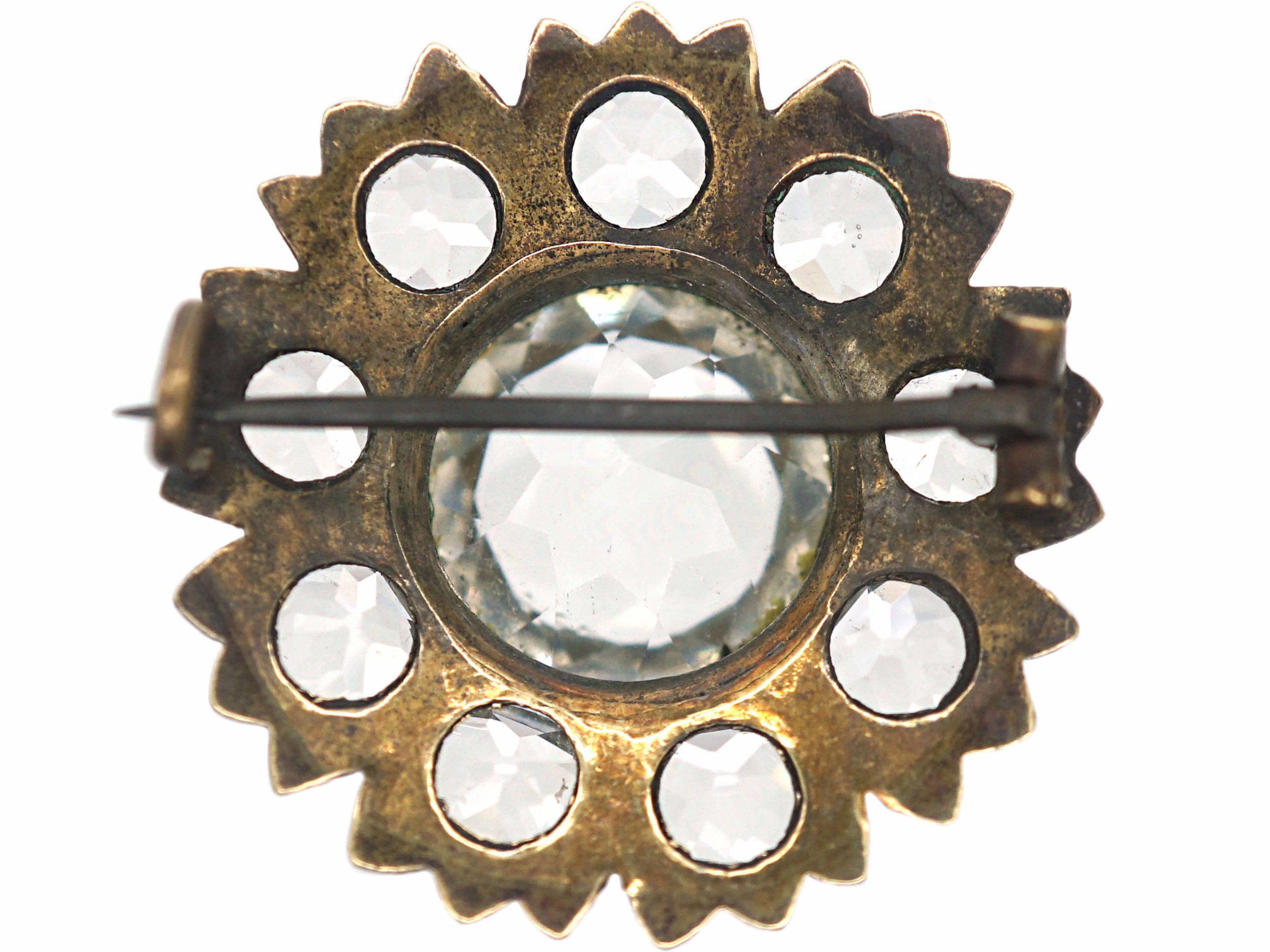 Victorian Flower Brooch set with Paste (552R) | The Antique Jewellery ...