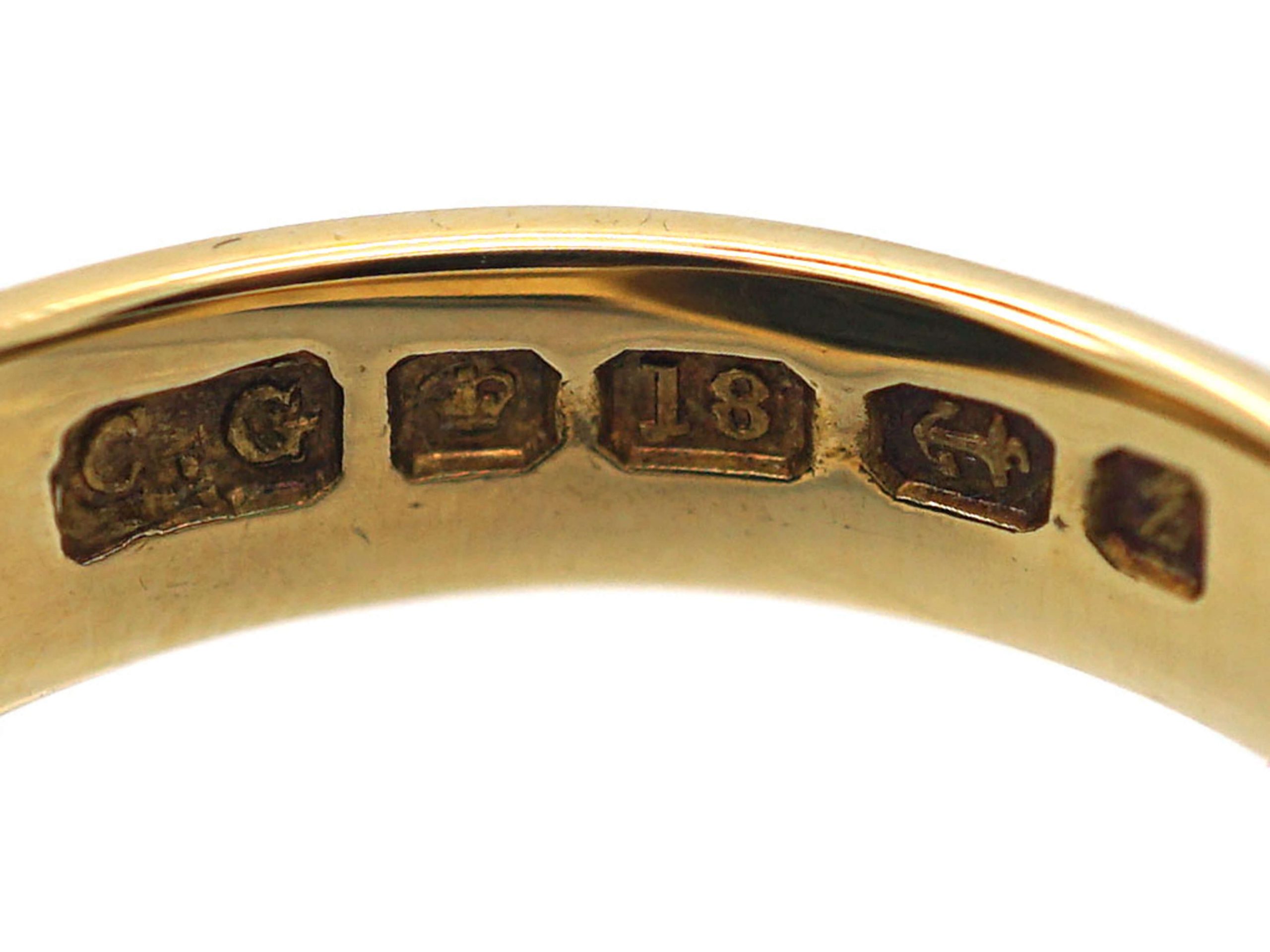 Victorian 18ct Gold & Bloodstone Signet Ring with Fluted Shank by ...