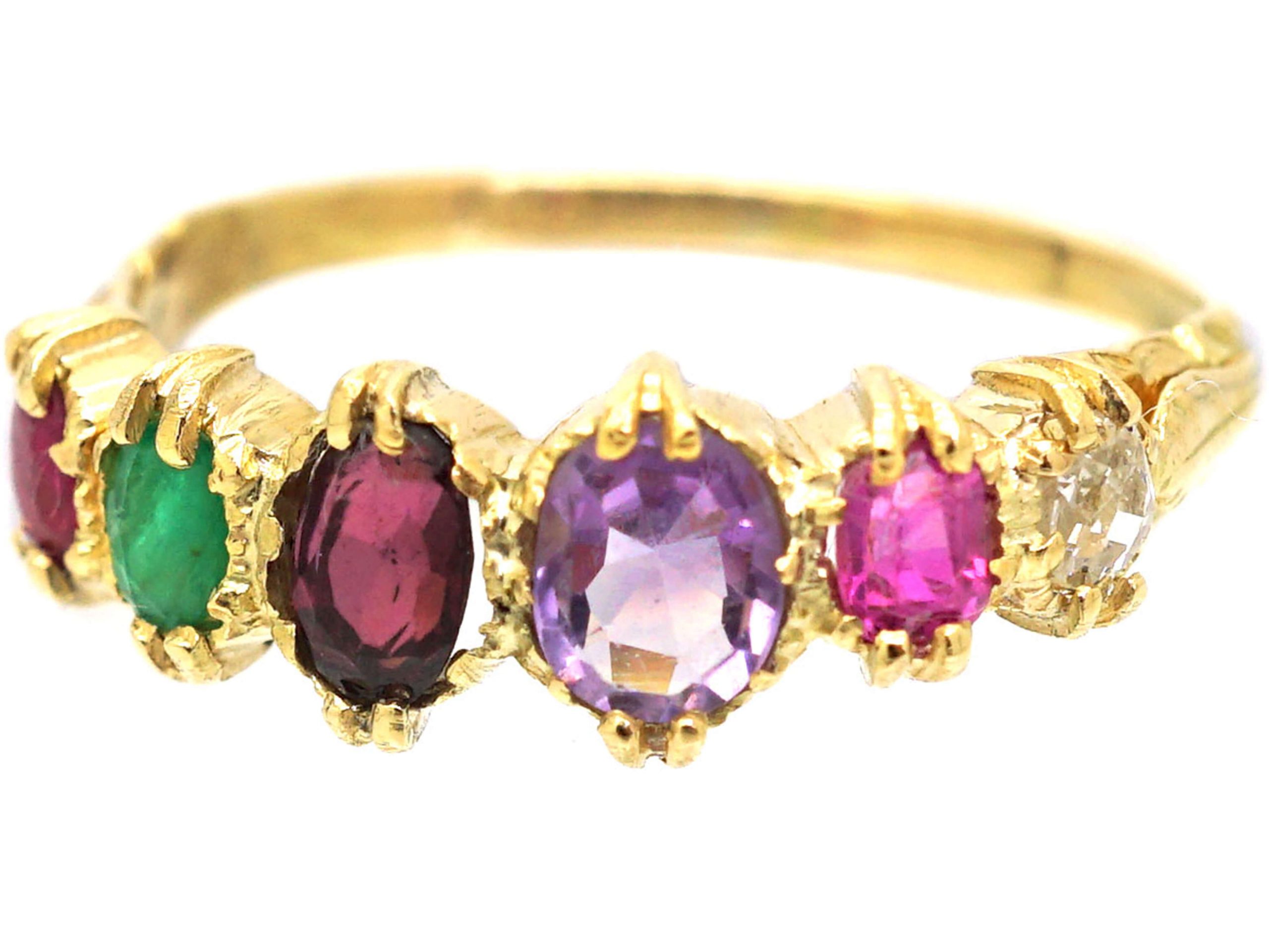 Regency 15ct Gold, Ring set with Gem Stones That Spell Regard (470H ...