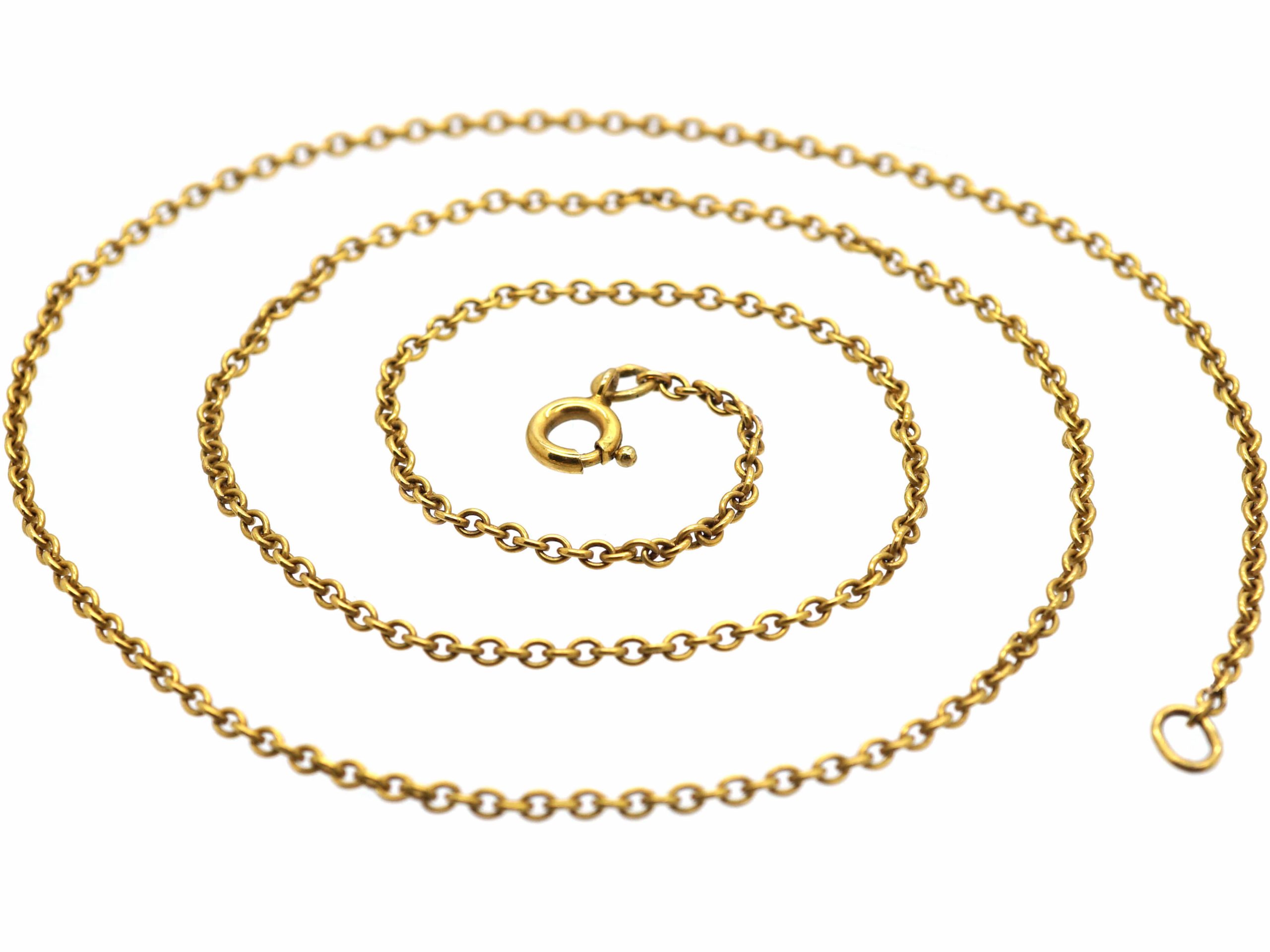 9ct Gold Narrow Chain (709R) | The Antique Jewellery Company