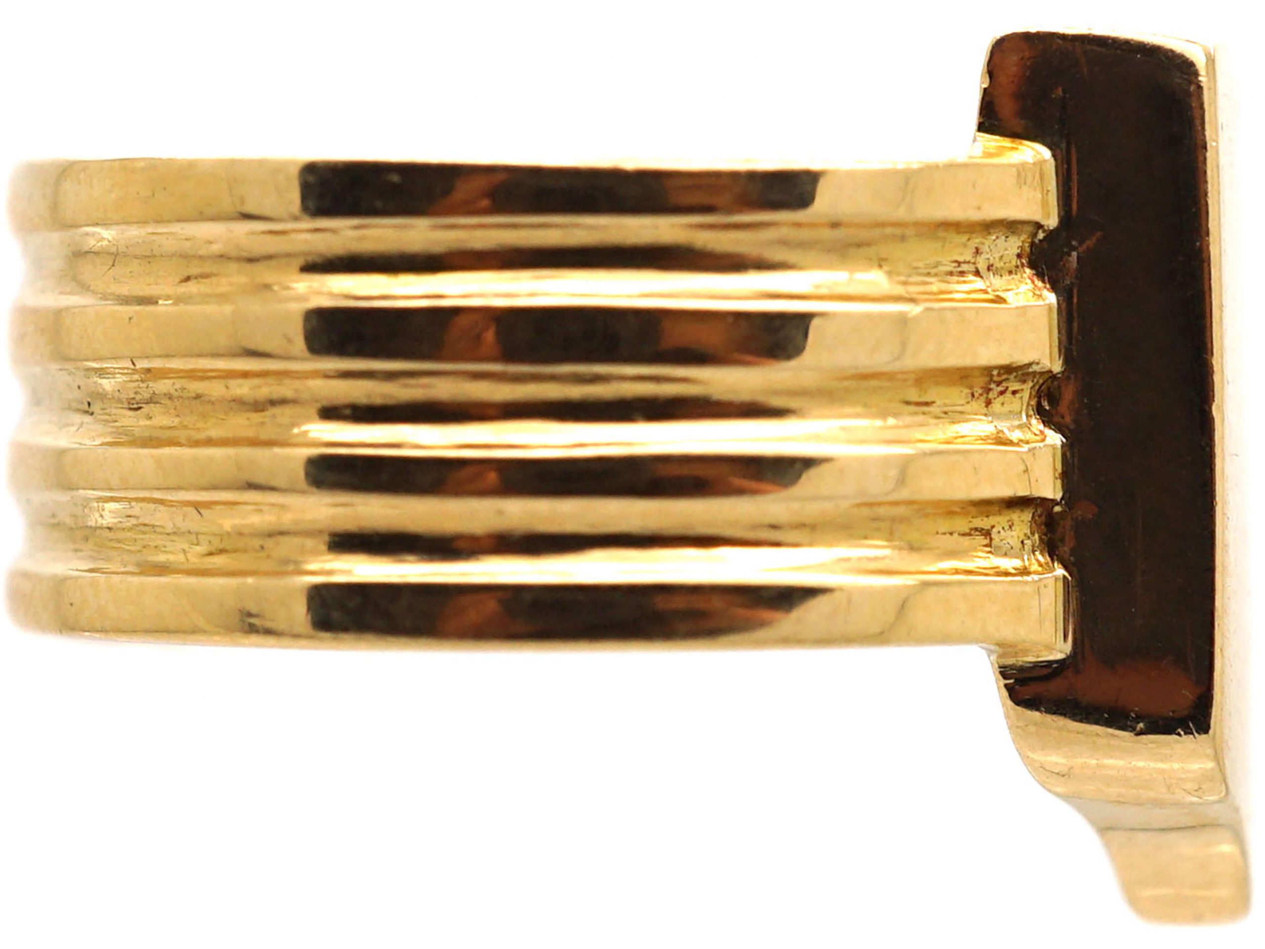 Edwardian 18ct Gold Shield Shape Signet Ring (31S) | The Antique ...