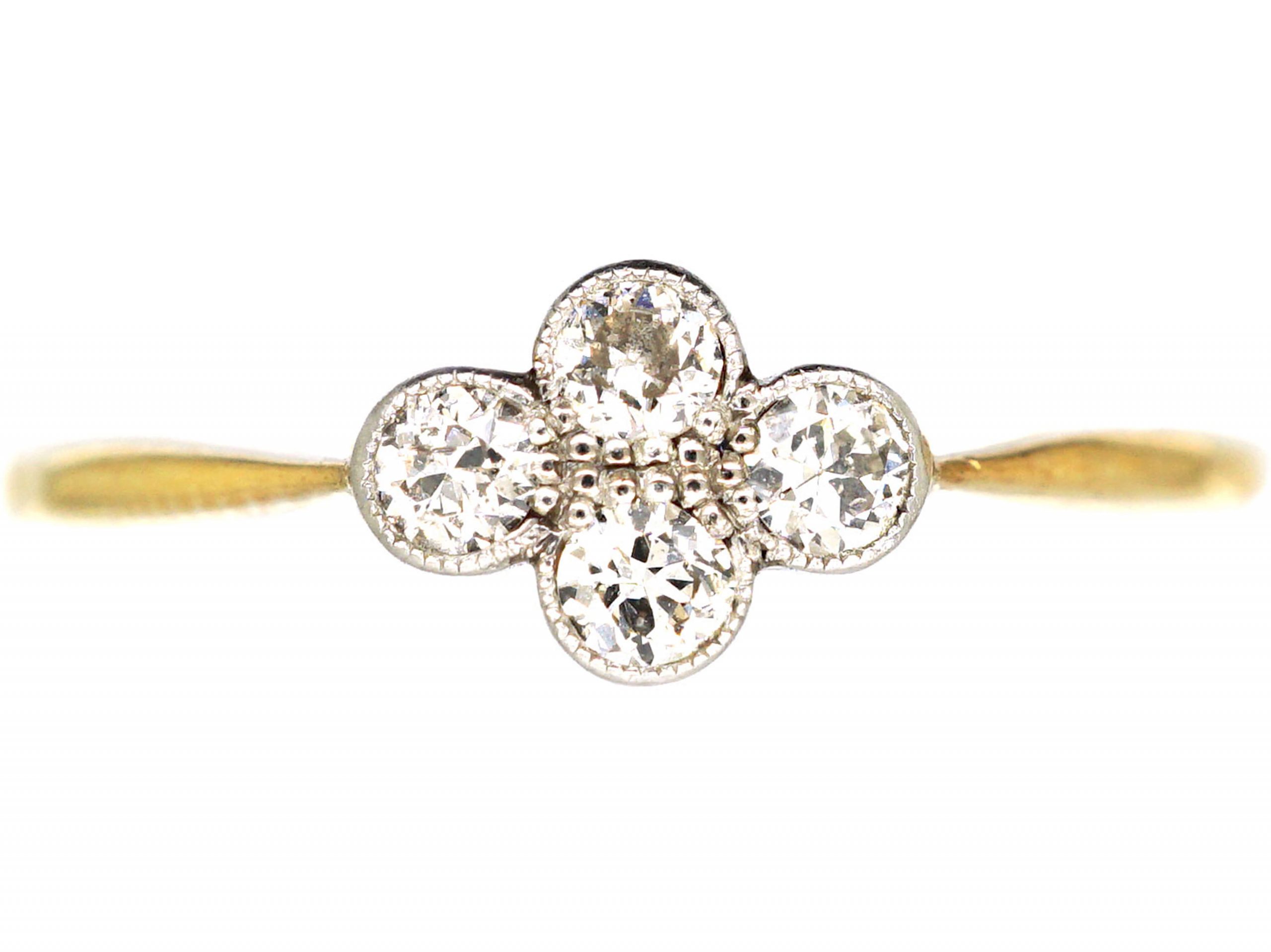 Edwardian 18ct Gold & Platinum, Diamond Four Stone Ring (997R) | The ...