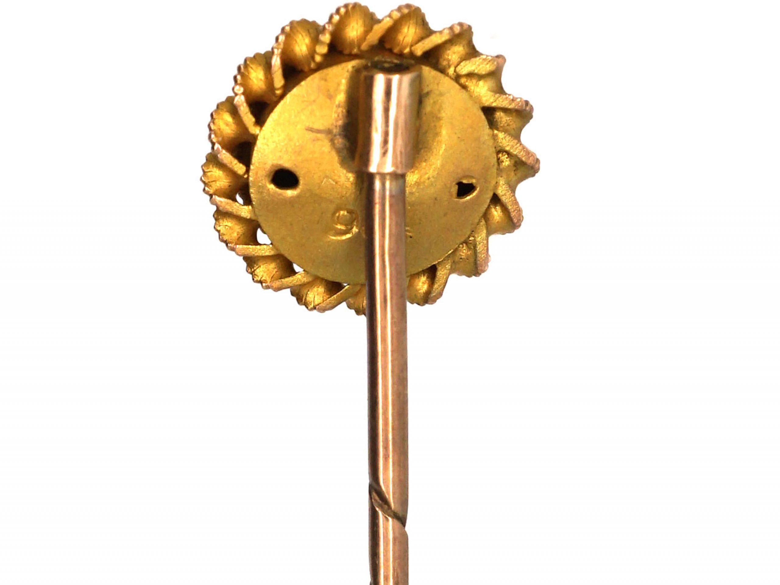 Victorian 9ct Gold & Ruby Tie Pin with Scalloped Edge (286S) | The ...