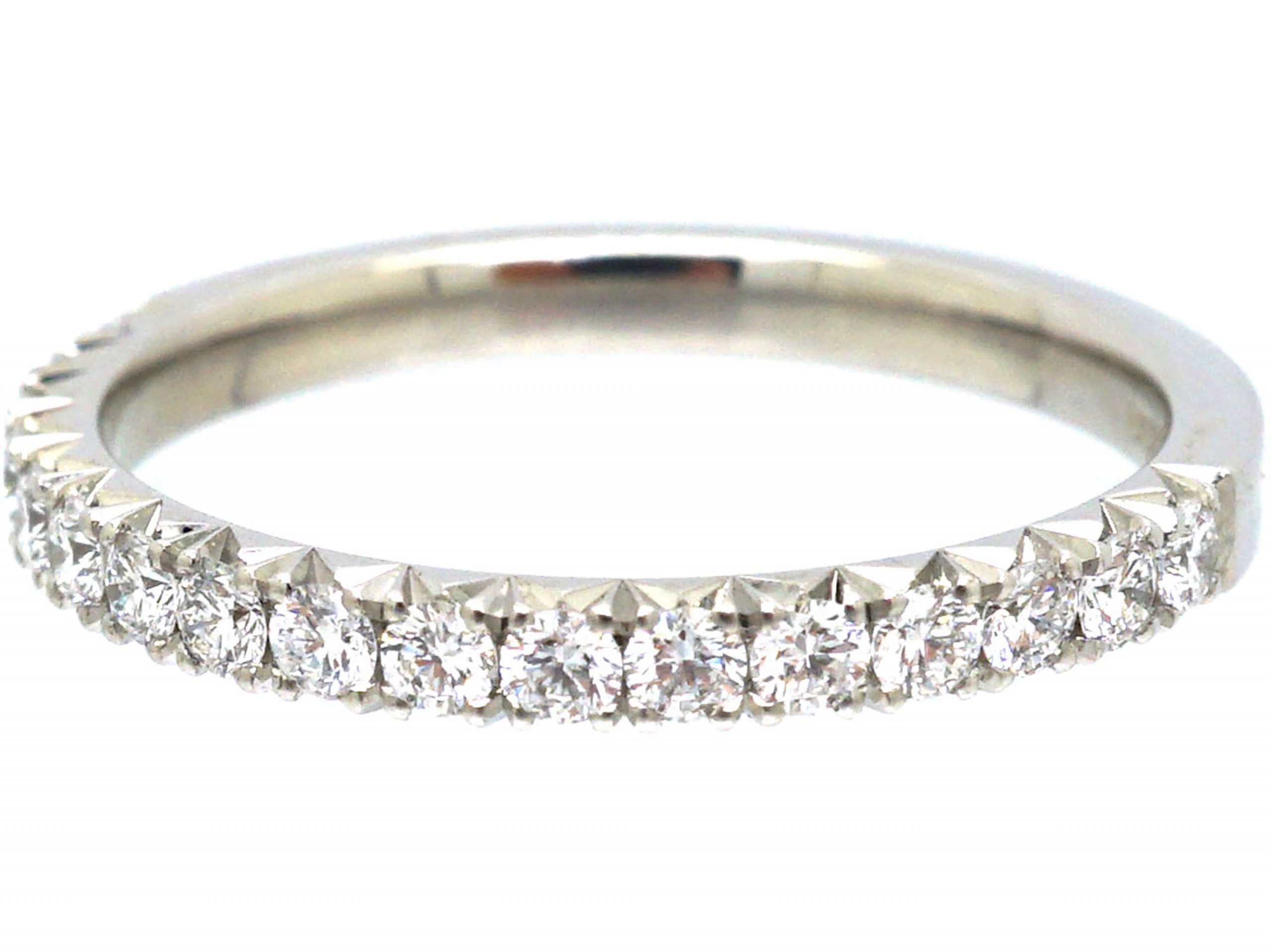 Platinum & Diamond Half Eternity Ring (267S) | The Antique Jewellery ...