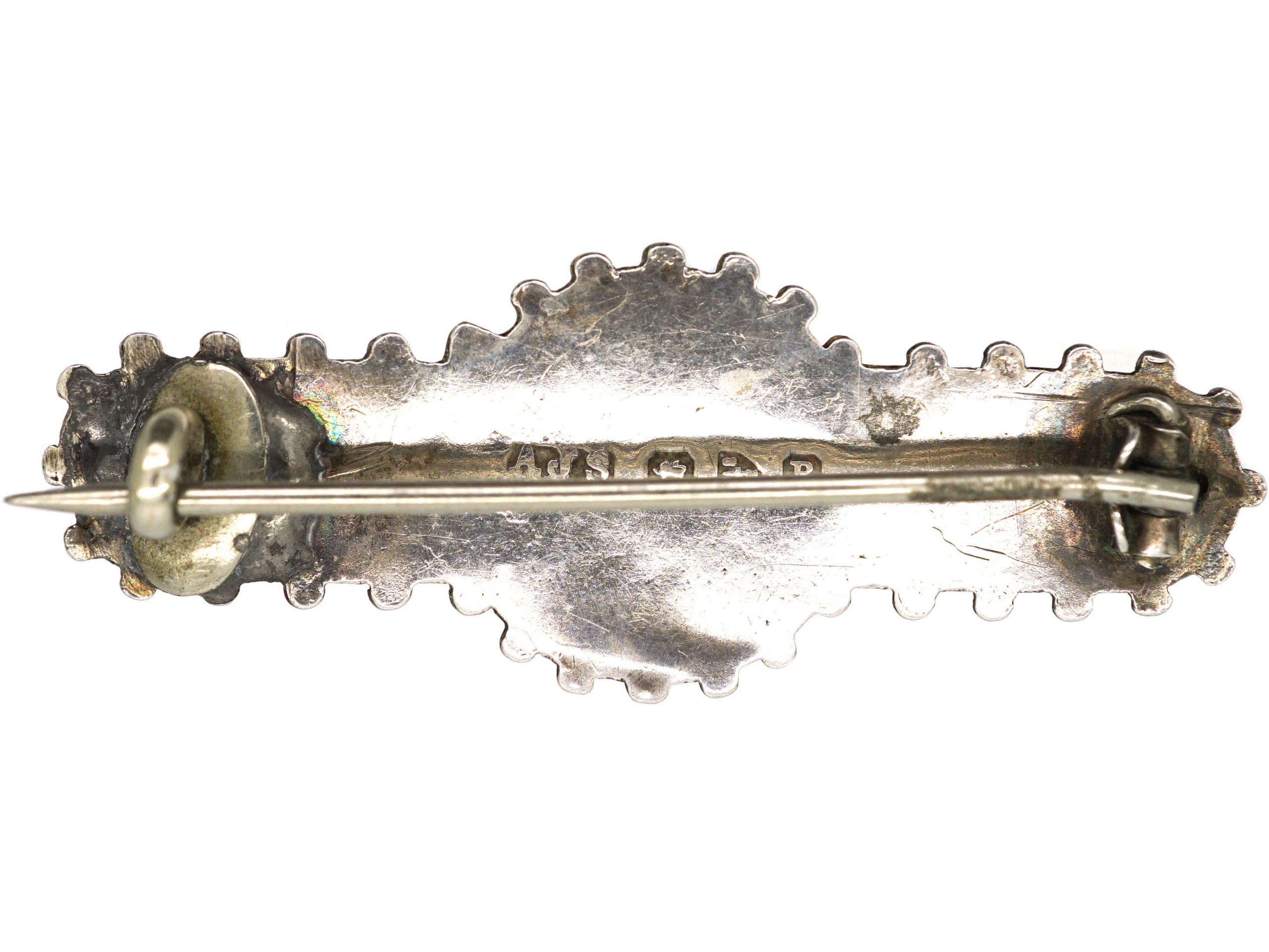 Victorian Silver Brooch with Flower Motif (210K) | The Antique ...