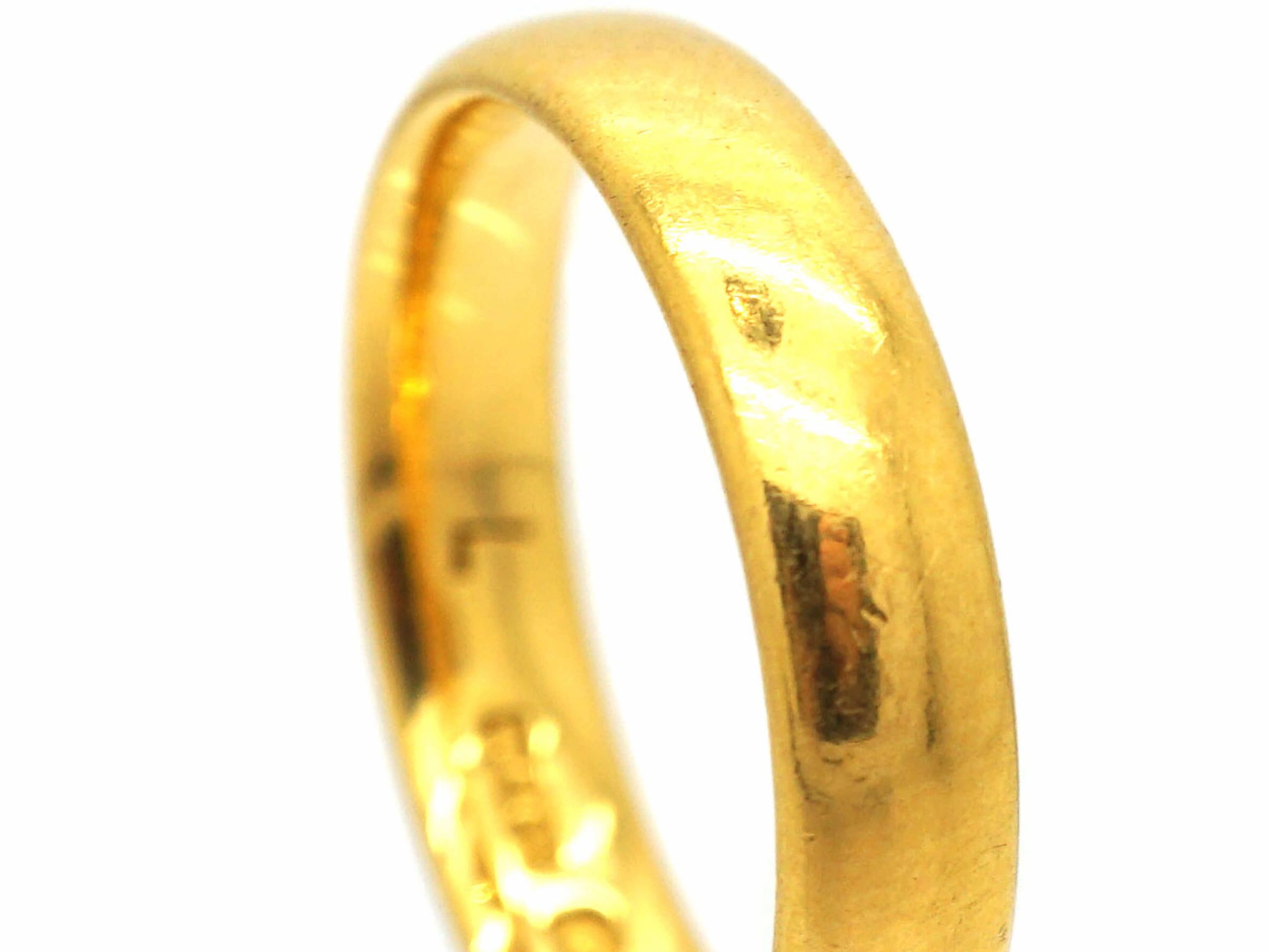 Early 20th Century 22ct Gold Wedding Ring (397S) | The Antique ...