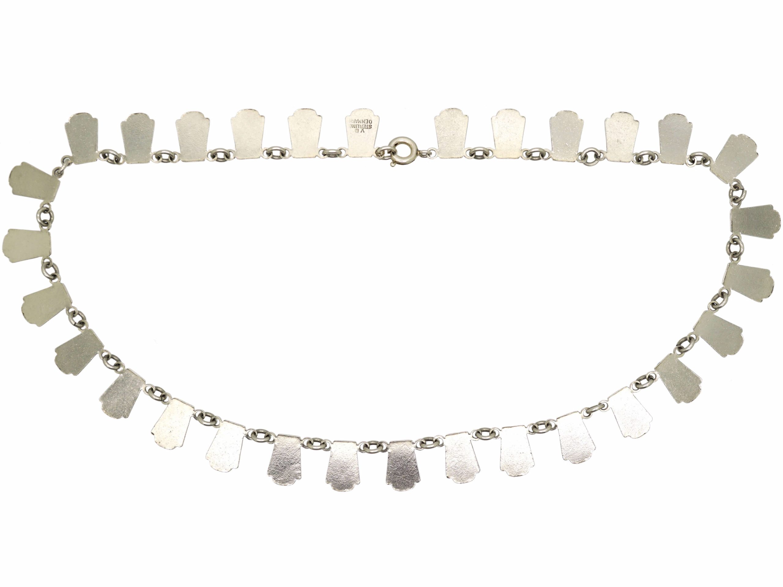 Silver & Blue Enamel Necklace by Volmer Bahner (360S) | The Antique ...