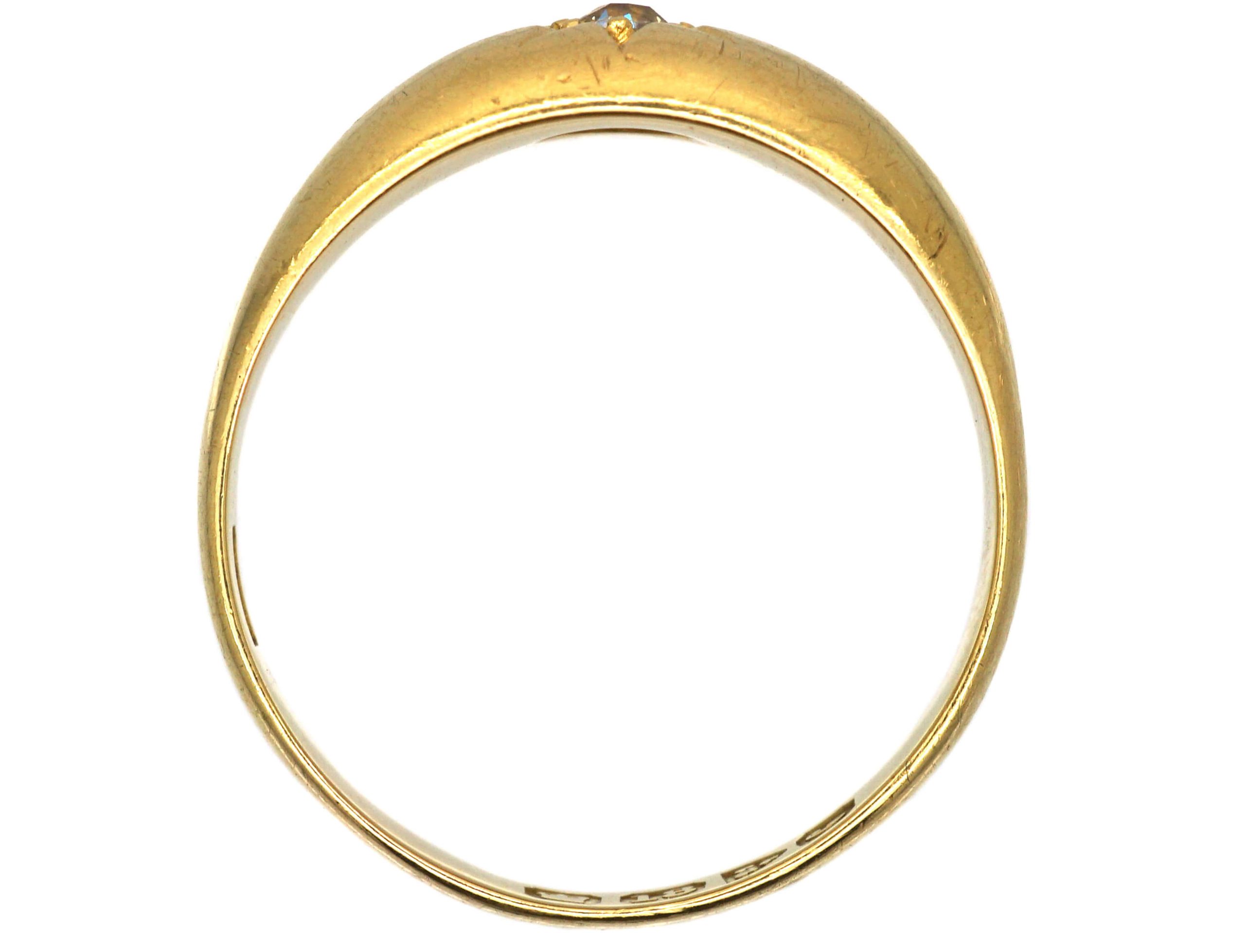 Victorian 18ct Gold, Single Stone Diamond Gypsy Ring (456S) | The ...